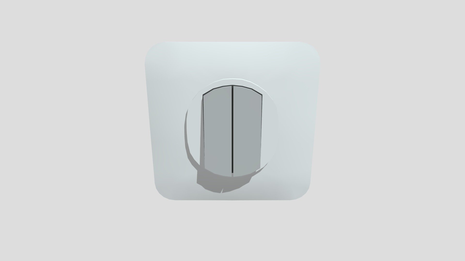 Rounded double switch - Download Free 3D model by 1-3D.com [4160ec2 ...