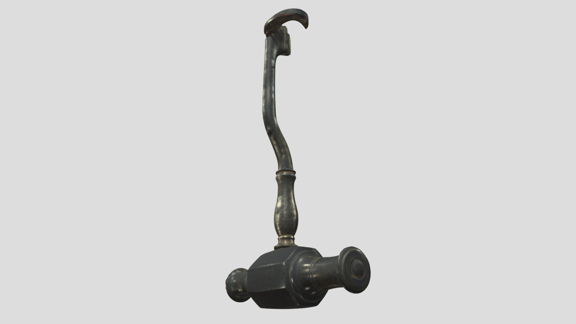 Extraction key with ebony handle - c. 1840 - 3D model by ais1 [41627df ...