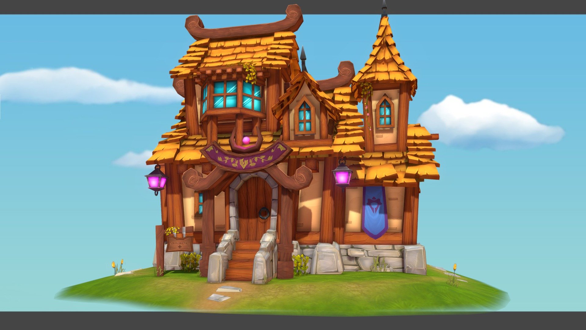 Stylized Village House - 3D model by dchachu [4163c85] - Sketchfab