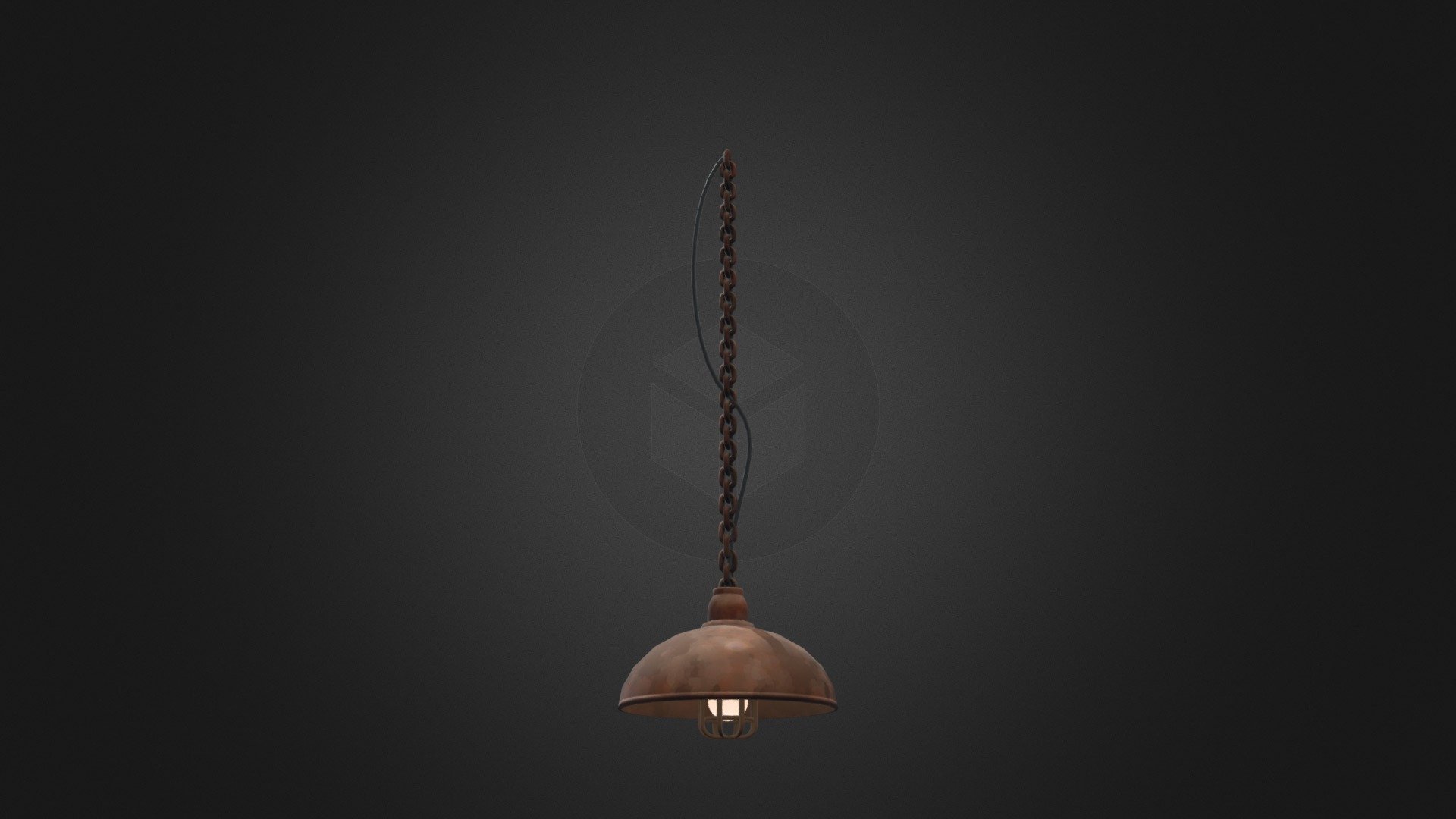 Rusty Ceiling Lamp - 3D model by wesselbrattinga [41640c4] - Sketchfab