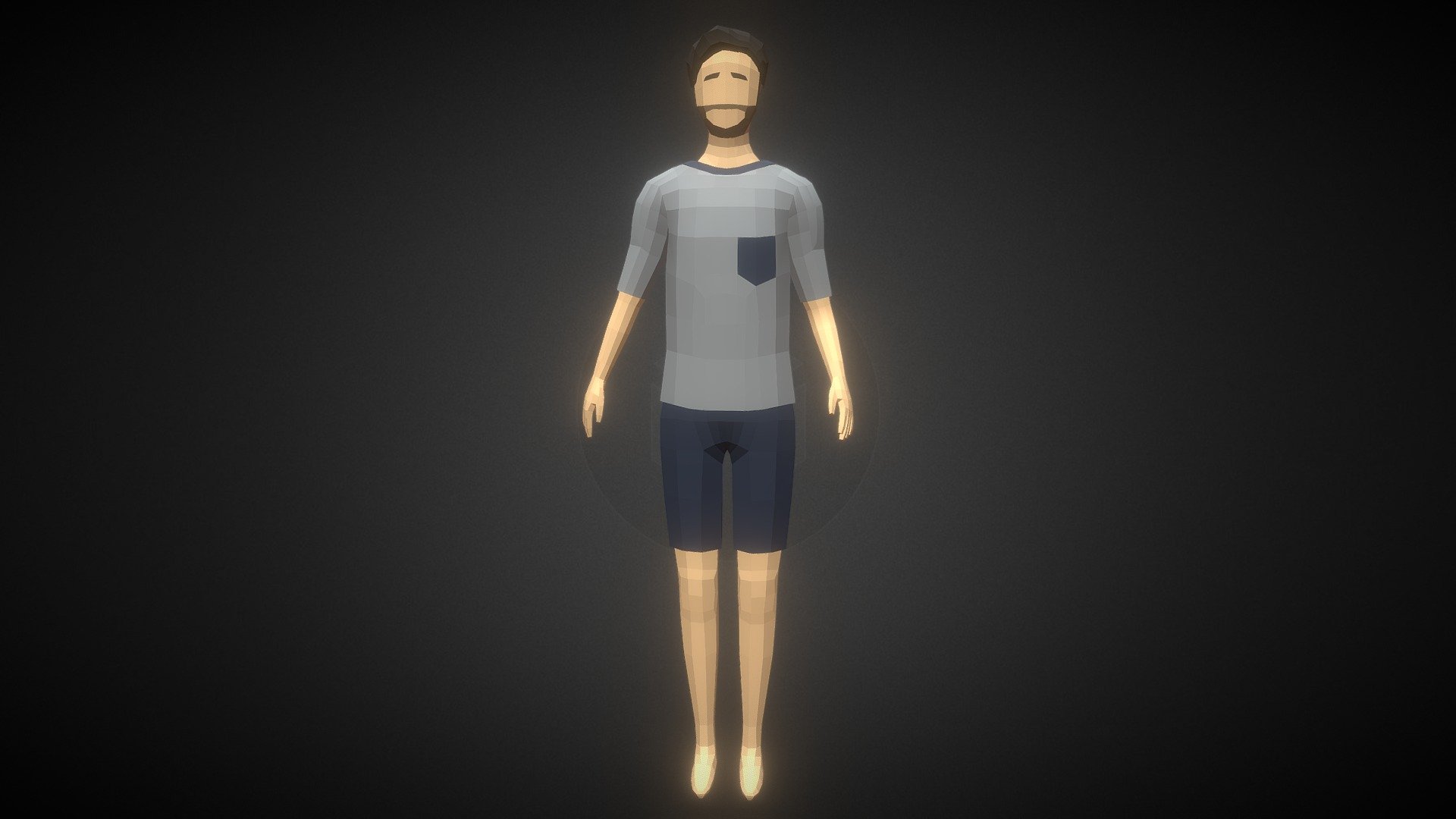 Low-poly Man Casual - 3D model by Razvan Savescu (@razvansavescu ...