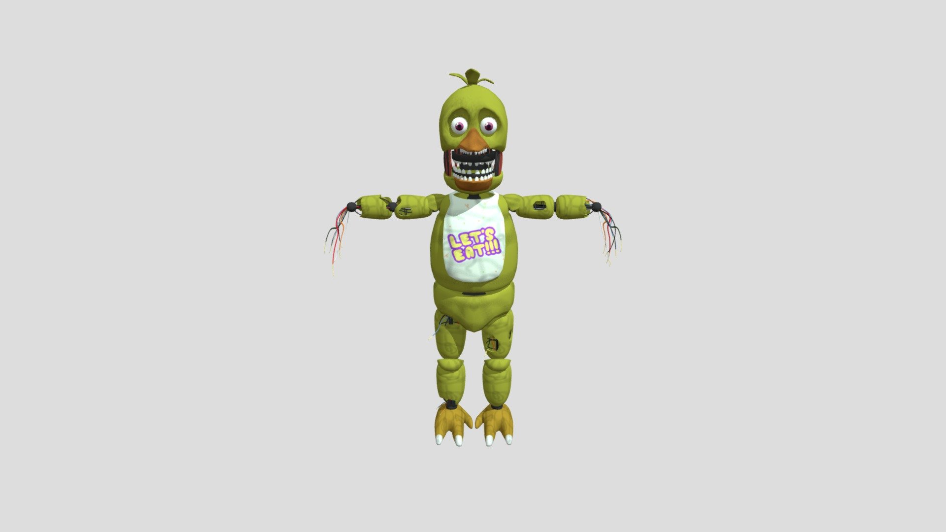 Splinks Withered Chica FNAFSFM1 - Download Free 3D model by kamdezbroz ...