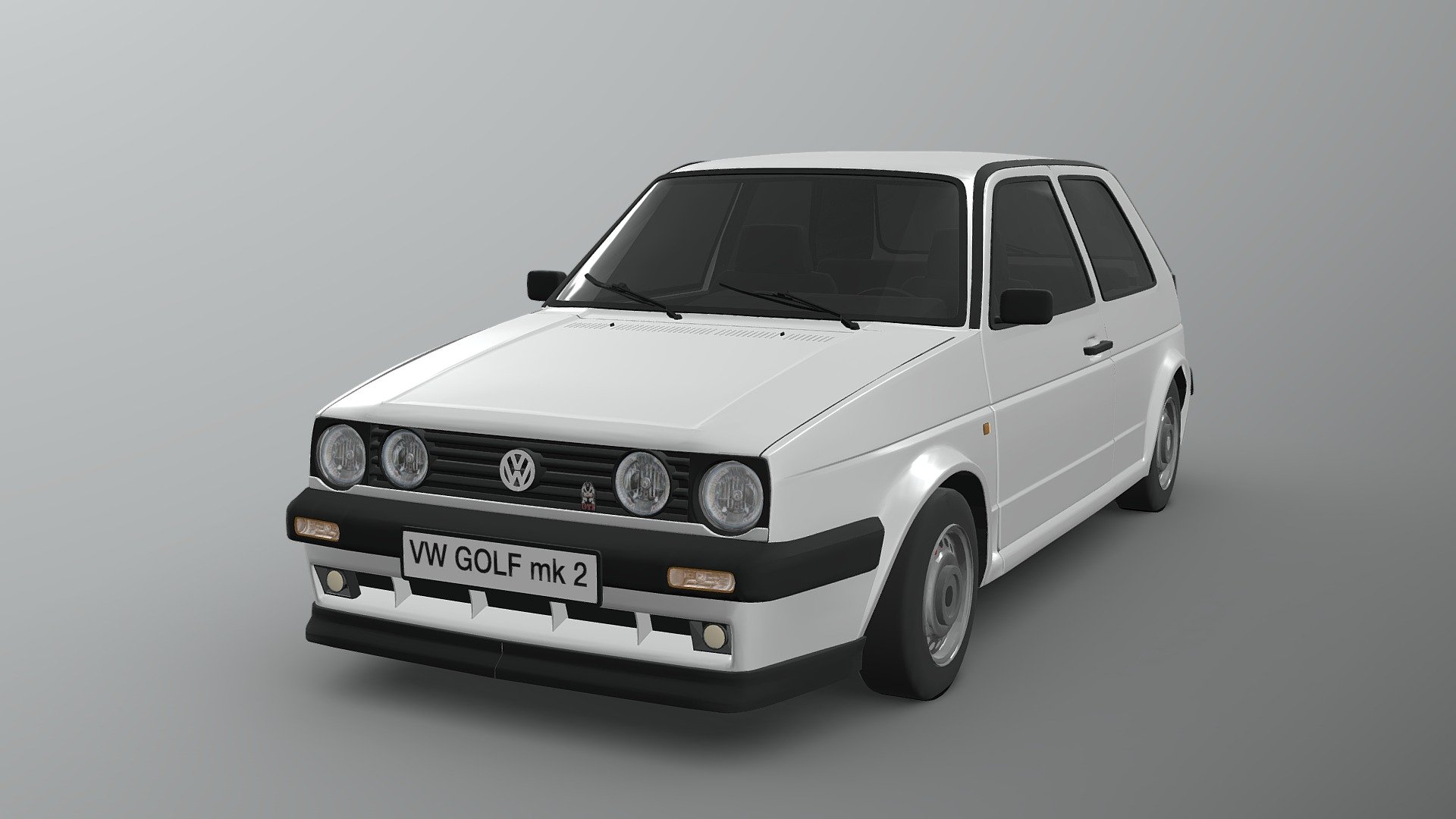 vw golf mk2 - 3D model by artformat [416864a] - Sketchfab