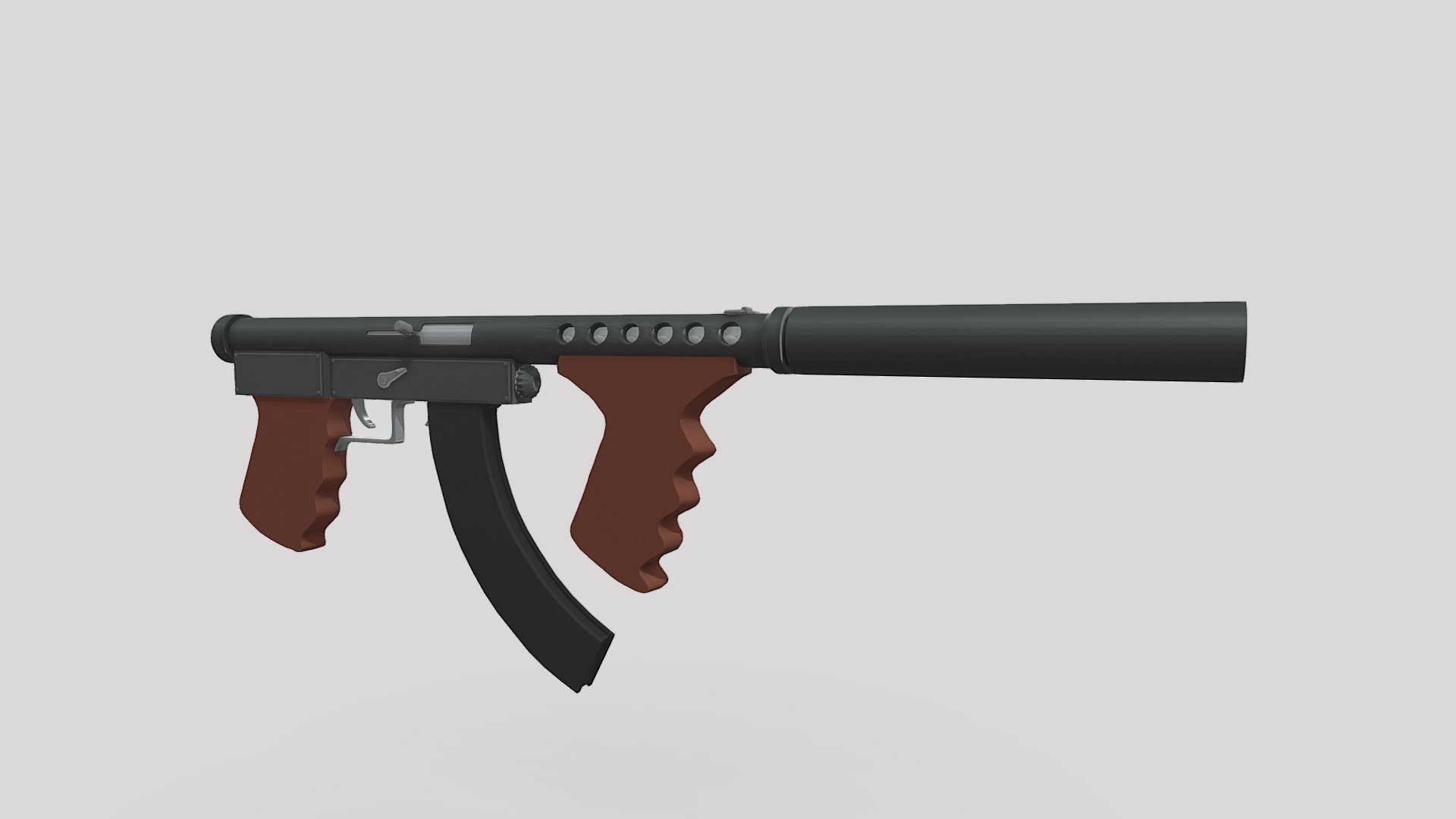 Gun - Download Free 3D model by Atilla Kutluay Erdoğay (@akerdogay ...