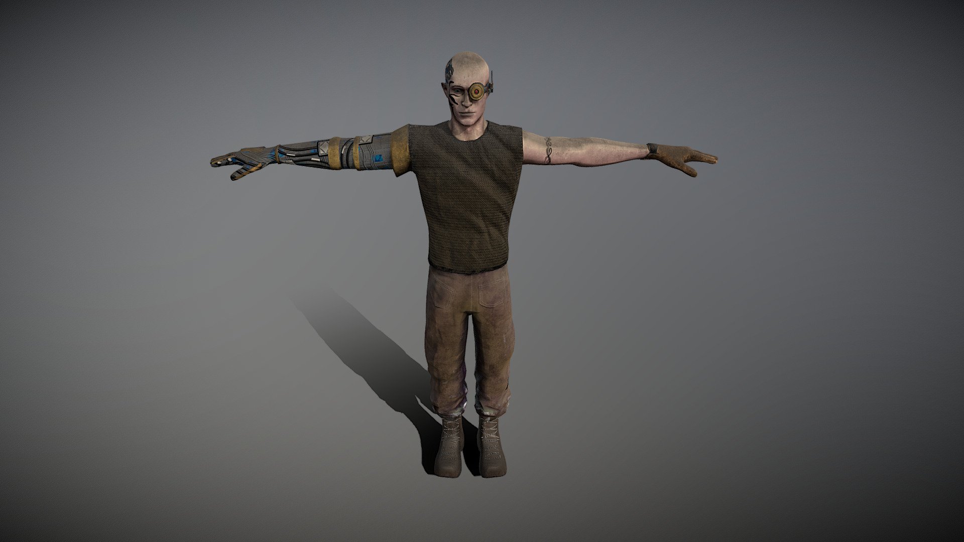 Misfit Cyberpunk rigged to unreal 4 - Buy Royalty Free 3D model by ...