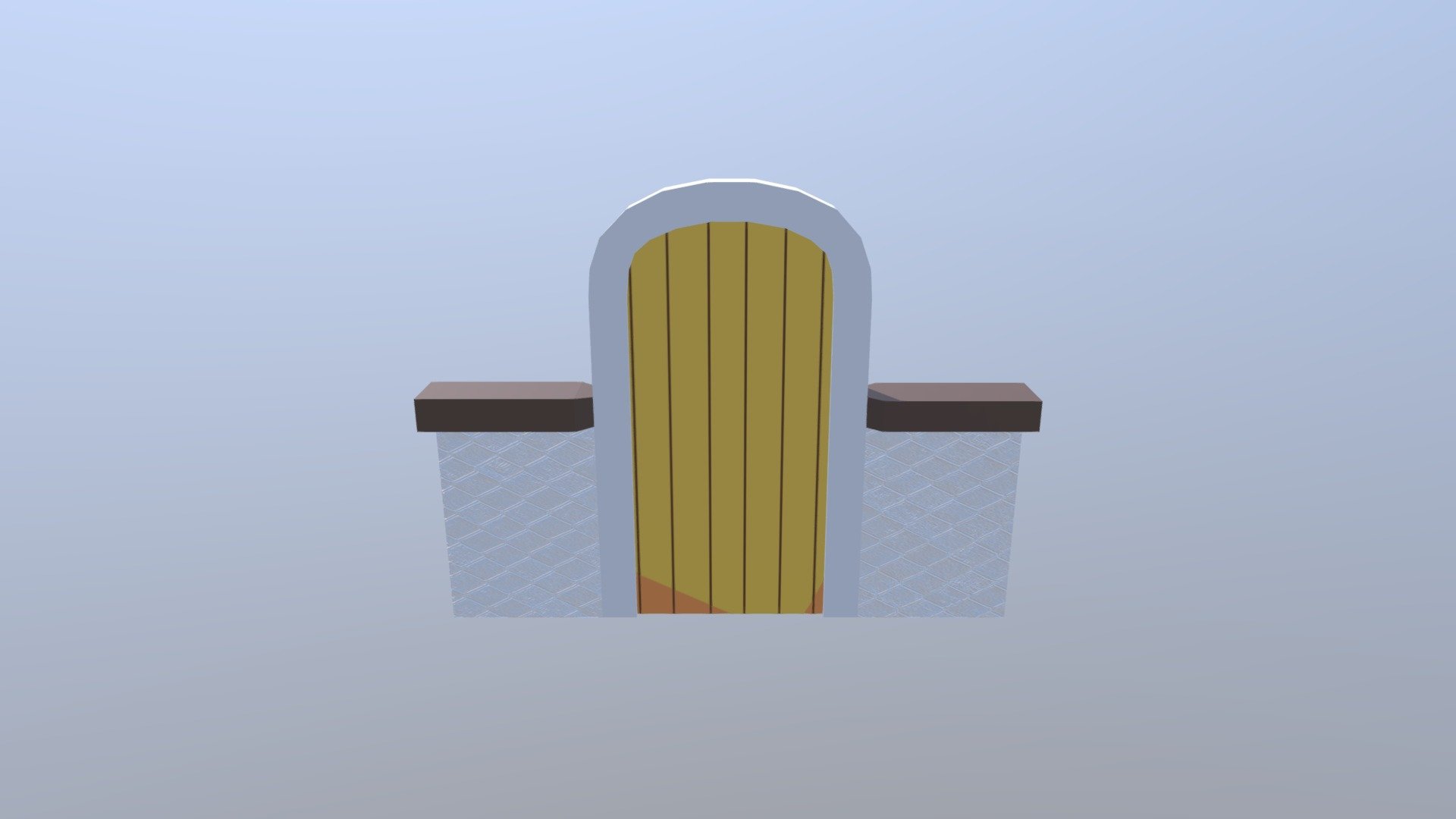 Low Poly Stone Gate - 3D model by Caramelle [416d320] - Sketchfab