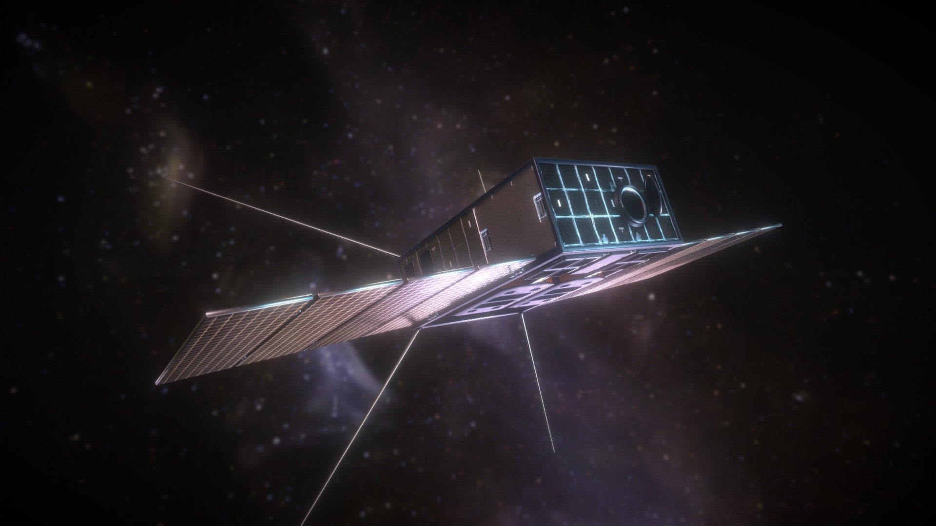 Cube Satellite - Buy Royalty Free 3D model by Brandon Westlake (@dr ...