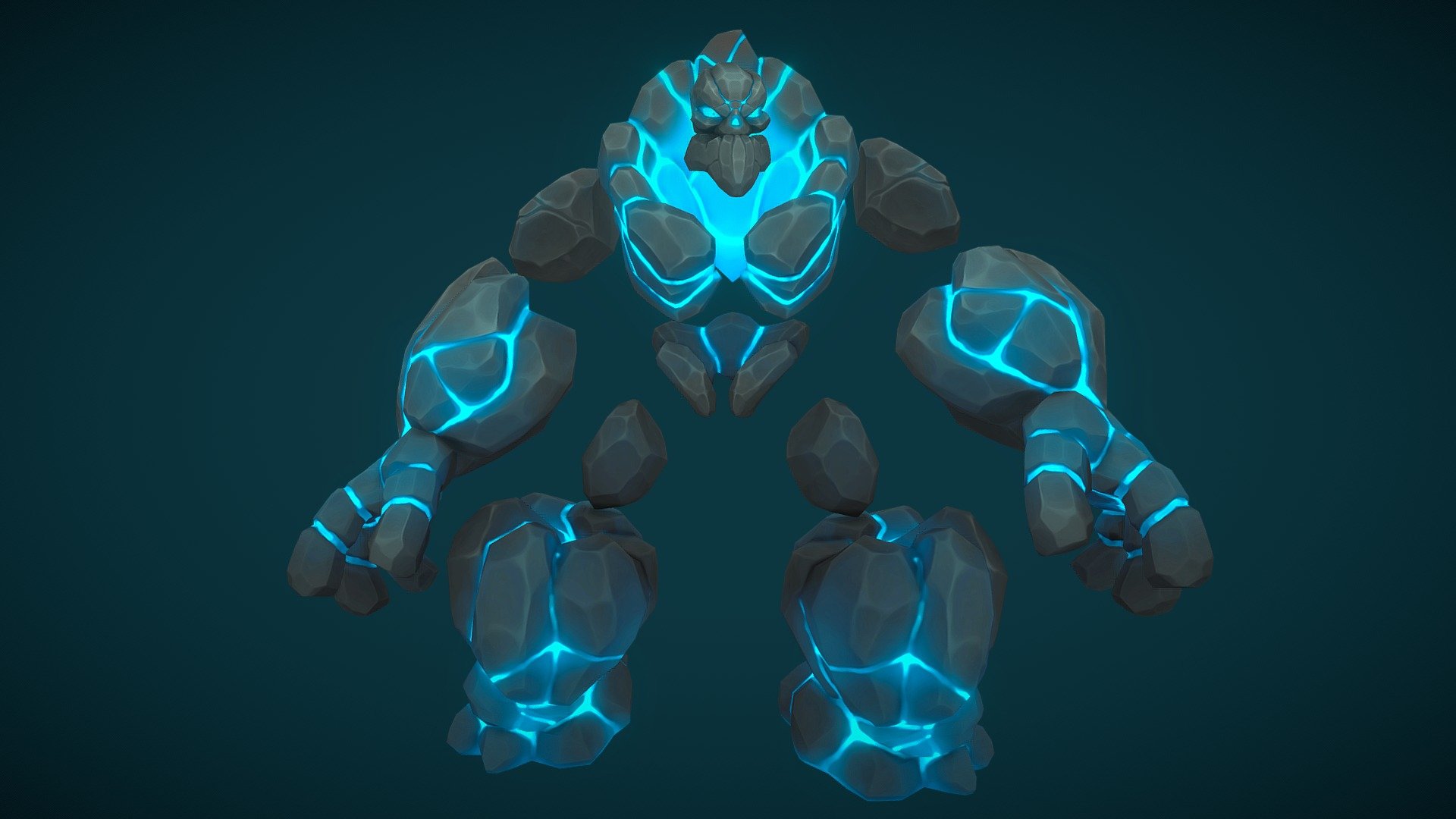 Stylized Molten Golem - 3D model by N-hance Studio (@Malice6731 ...