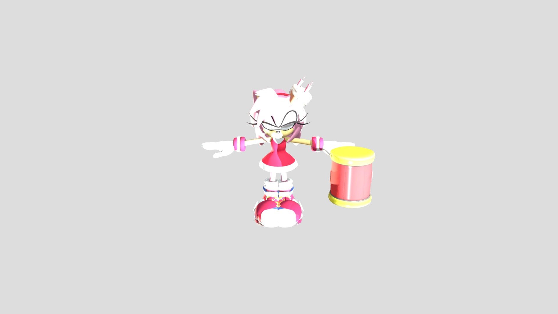 NEW Amy Rose Jc Thornton 3d Model - Download Free 3D model by SONIC ...
