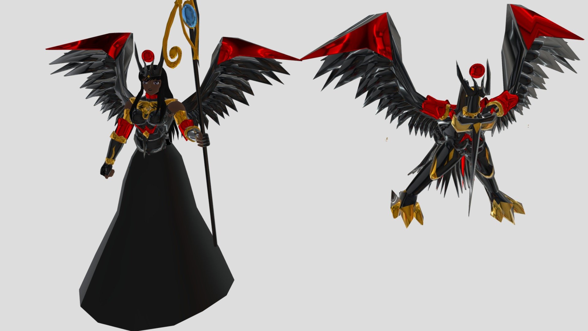 Horus Isis - 3D model by Draconis (@Ivdraconis) [4174027] - Sketchfab