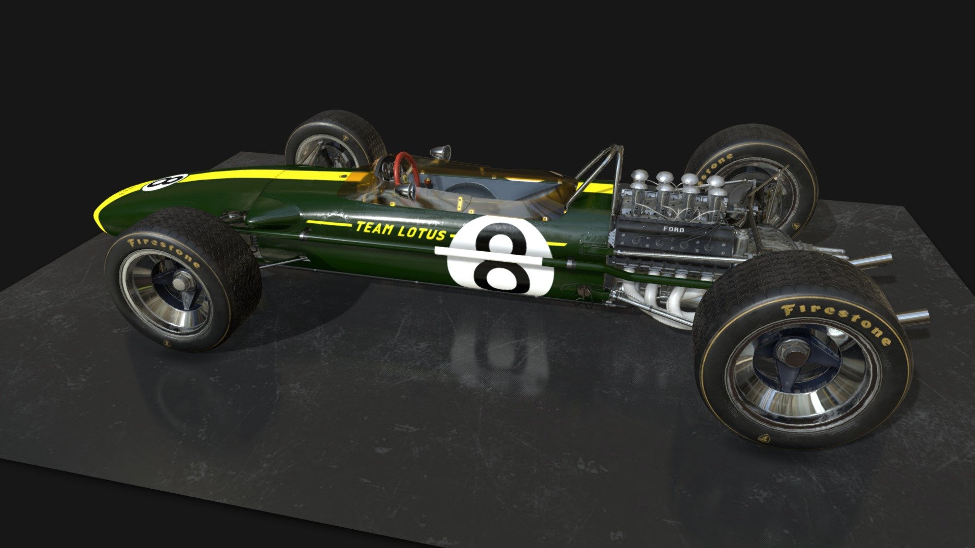 Classic F1 Lotus Type 49 - 3D model by polysnap [41795cf] - Sketchfab