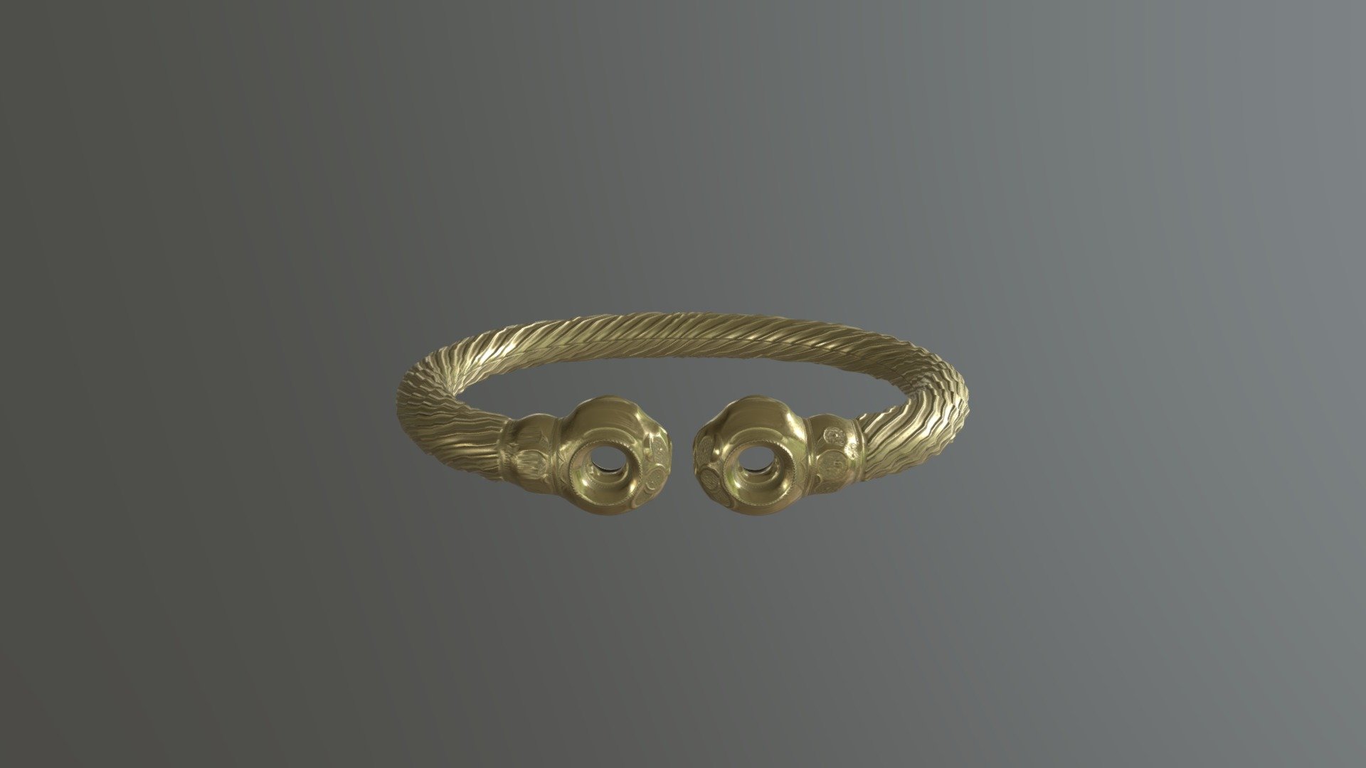 Bronze age torc - 3D model by KerriMcDonald [417bacd] - Sketchfab