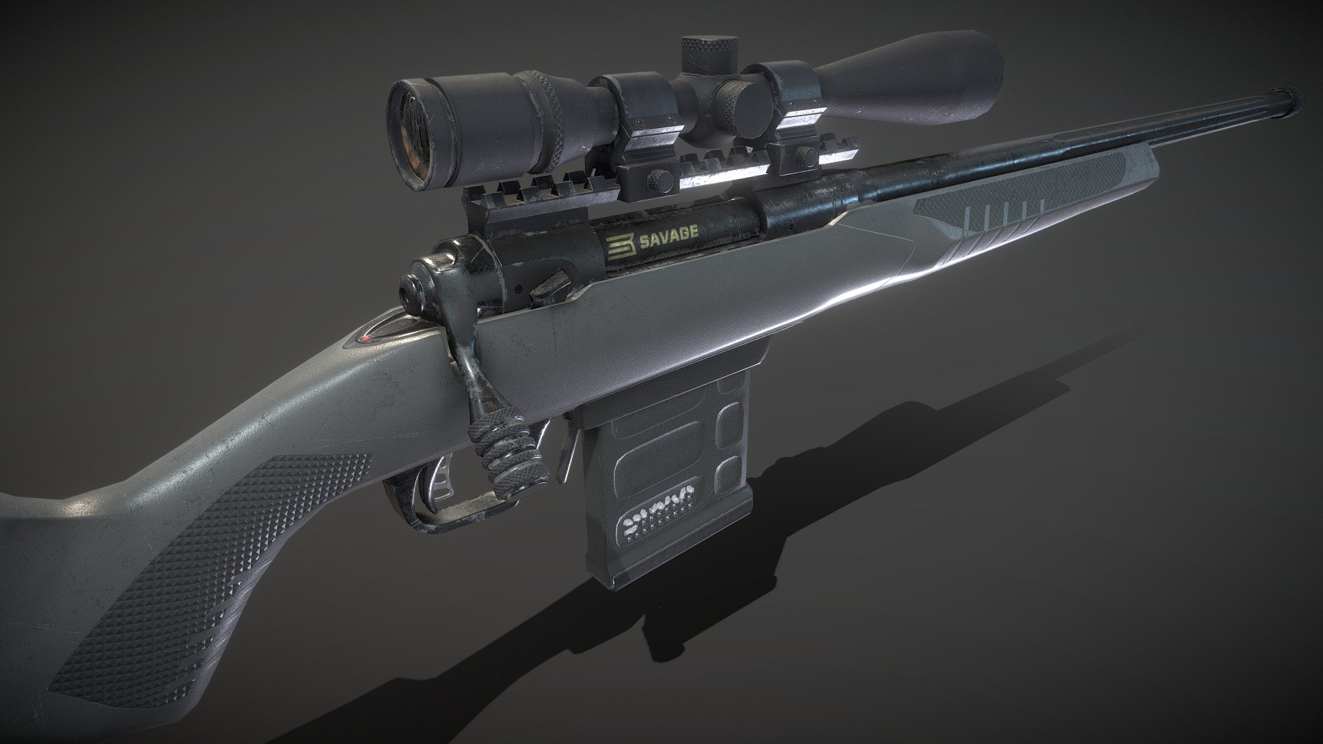 Savage 110 Tactical - 3D model by Bryan Hazzard (@WatThaDeuce) [417bb0e ...