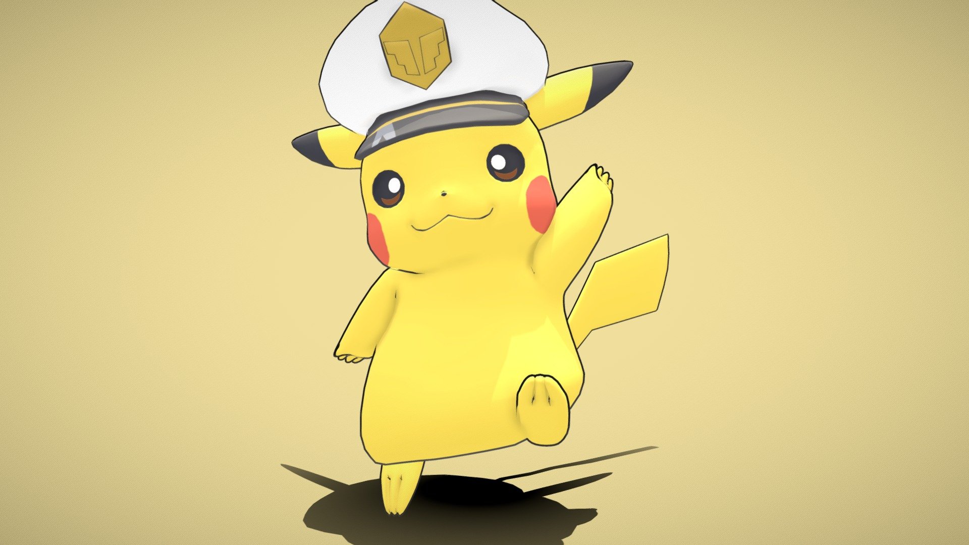 Pokémon Horizons - Captain Pikachu - 3D model by Kaijin (@Kaijin13 ...