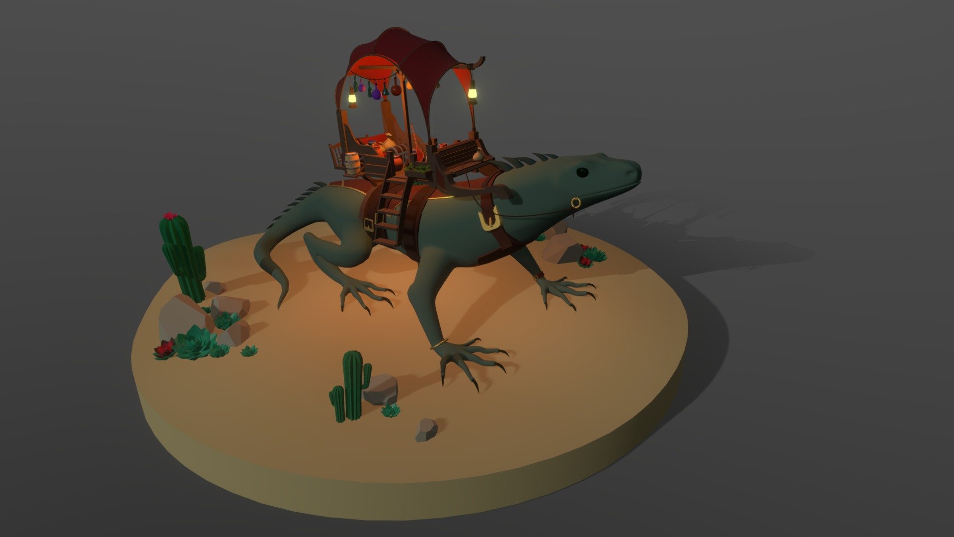The Traveling Wizard's Cart (HW XYZ) - Download Free 3D model by July ...