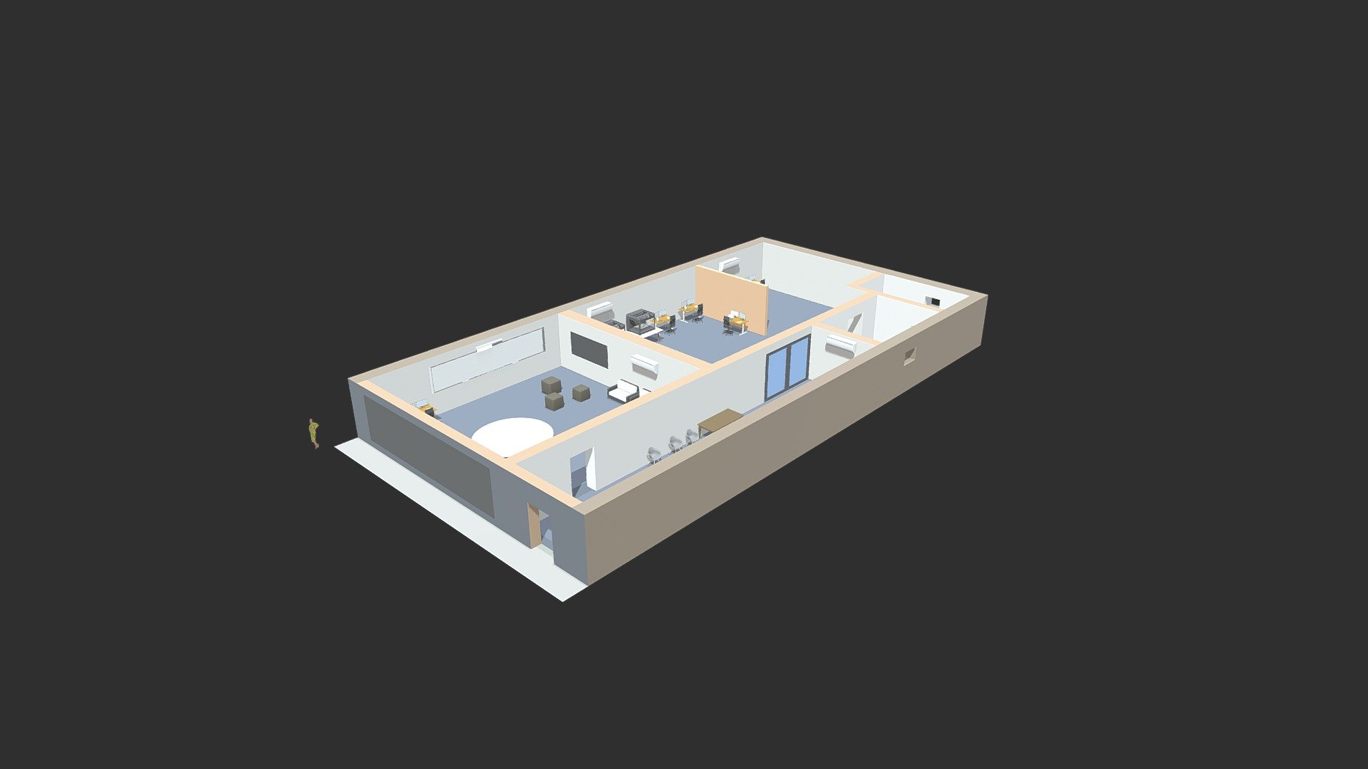 A small office I made on SketchUp - Download Free 3D model by Felipe ...