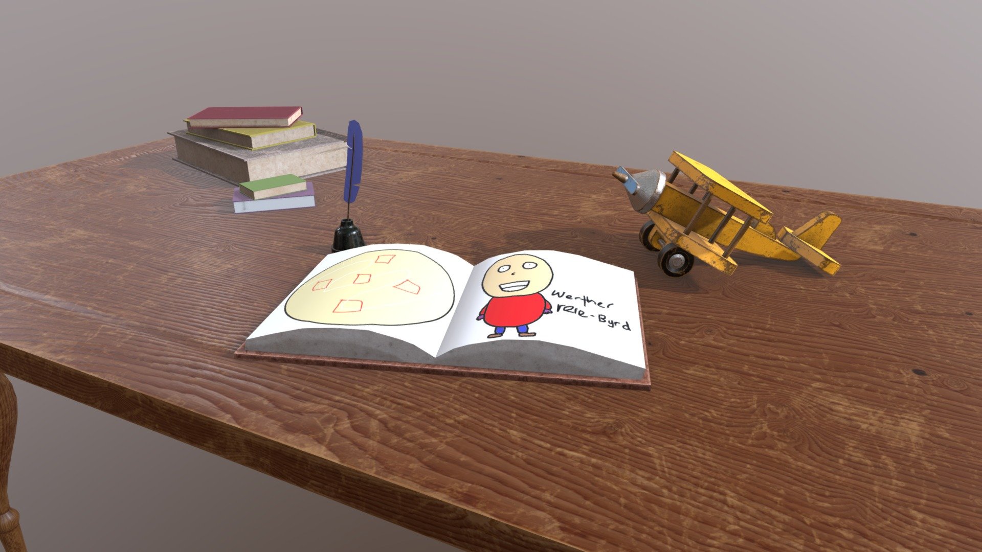 Study Table - 3D model by hmoo104 [417fe63] - Sketchfab