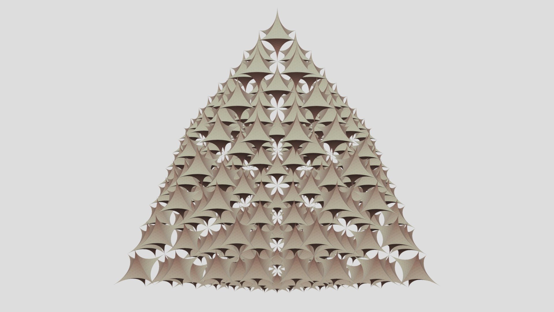 Hyperbolic Sierpinski Octahedron | Lvl 3 - Download Free 3D model by Endless Design Lab 🌀 ...