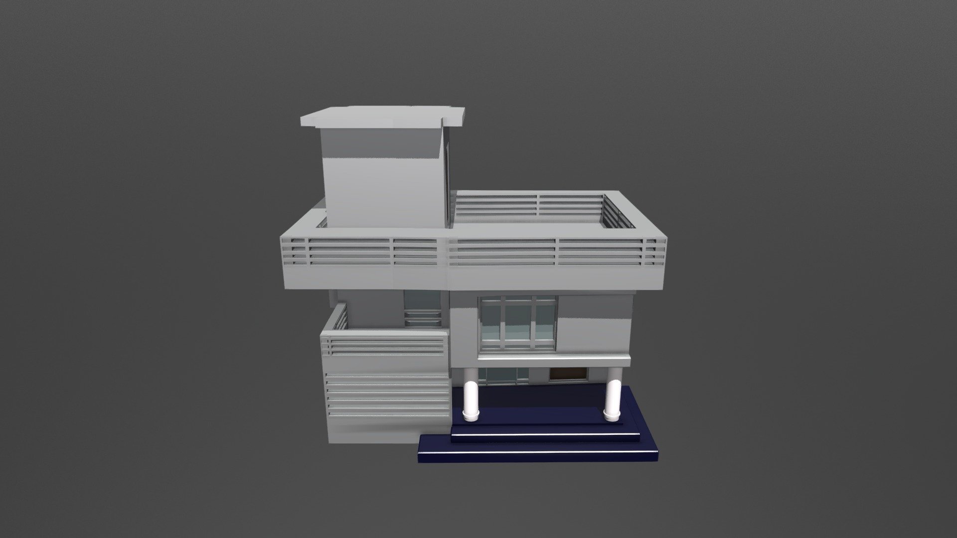 Futuristic House - Download Free 3D model by MatthewLDE [41806fc ...