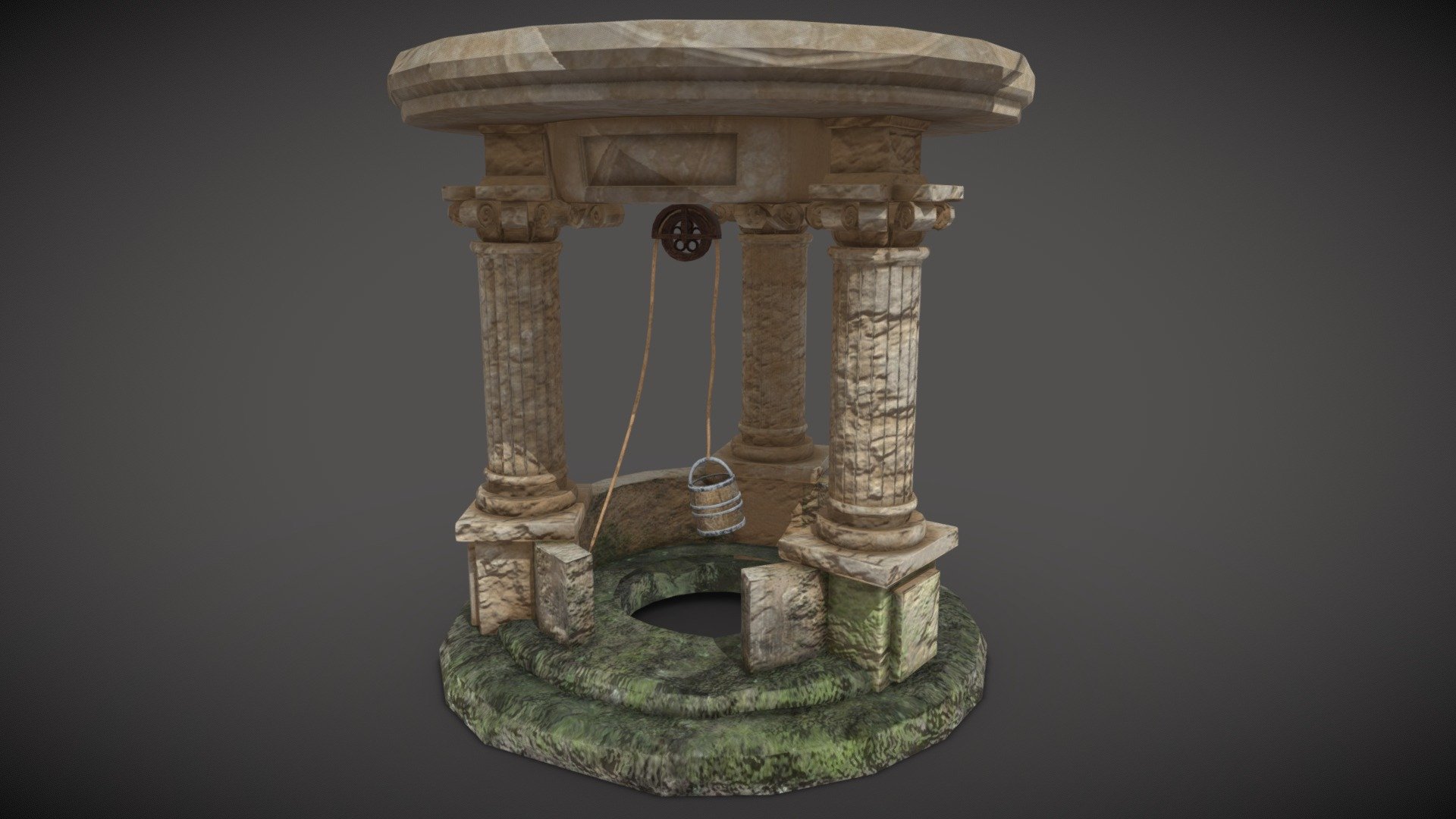 Stone well - 3D model by MP Studio (@mpstudio_) [41859bf] - Sketchfab