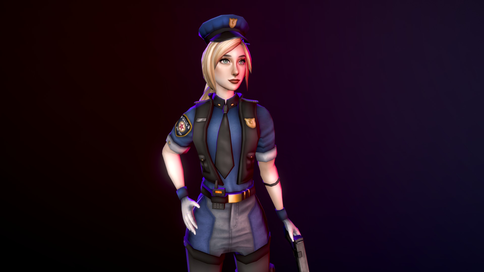 Police Character (Reupload) - 3D model by Jodie Bavister ...