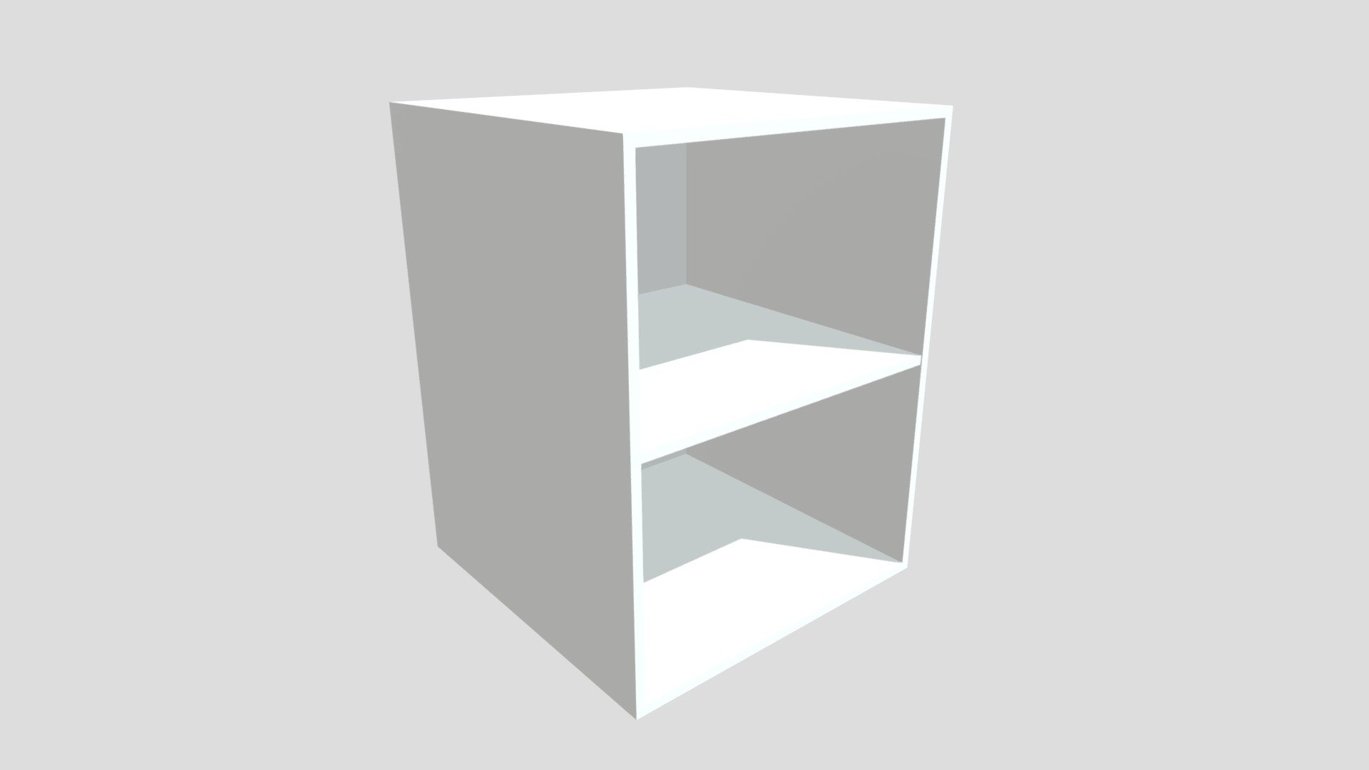 30014 - Open Adjustable Shelf Base Cabinet 600mm - Download Free 3D ...