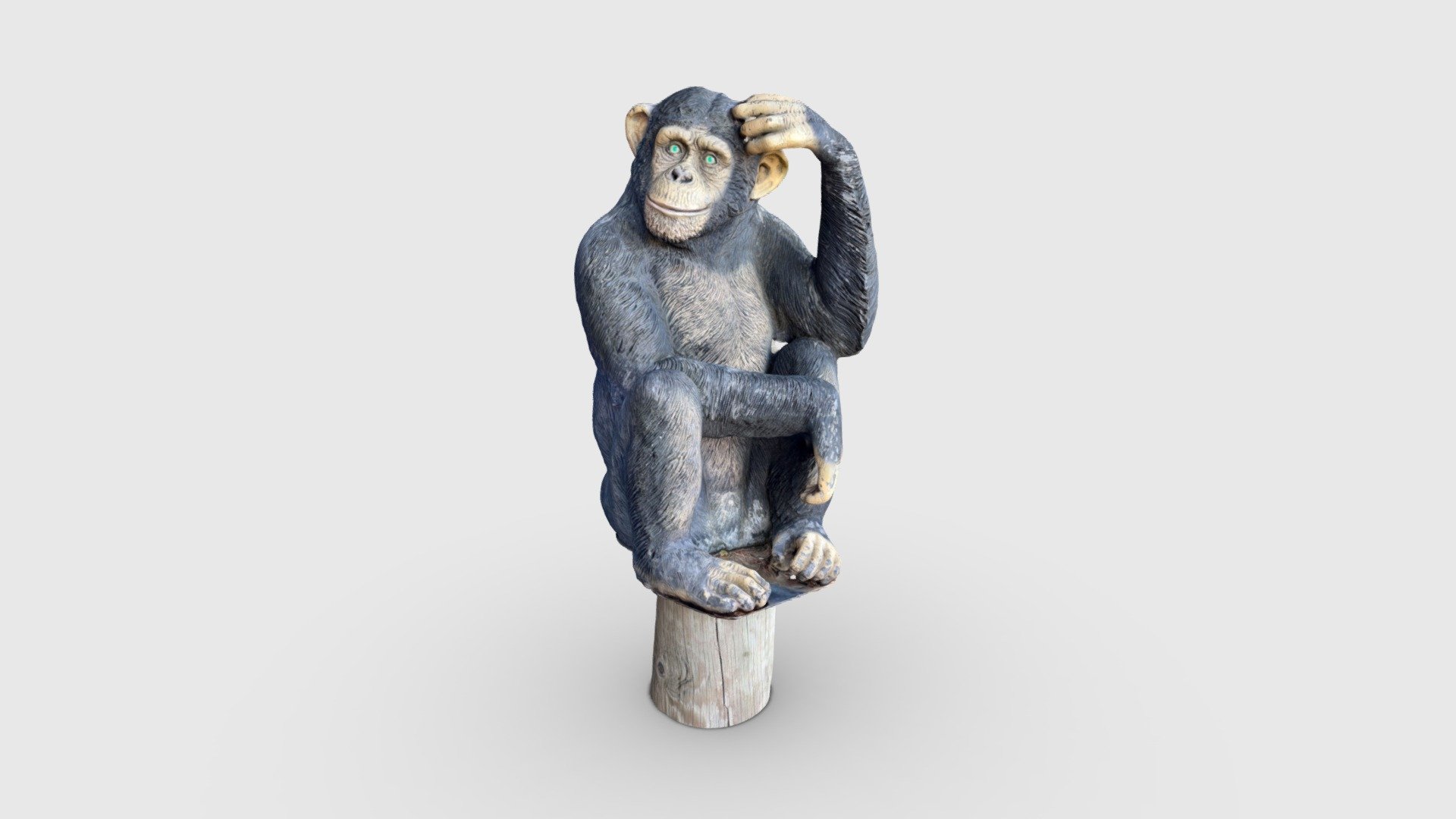 Chimpanzee statue - Buy Royalty Free 3D model by Quantumverse Dev ...