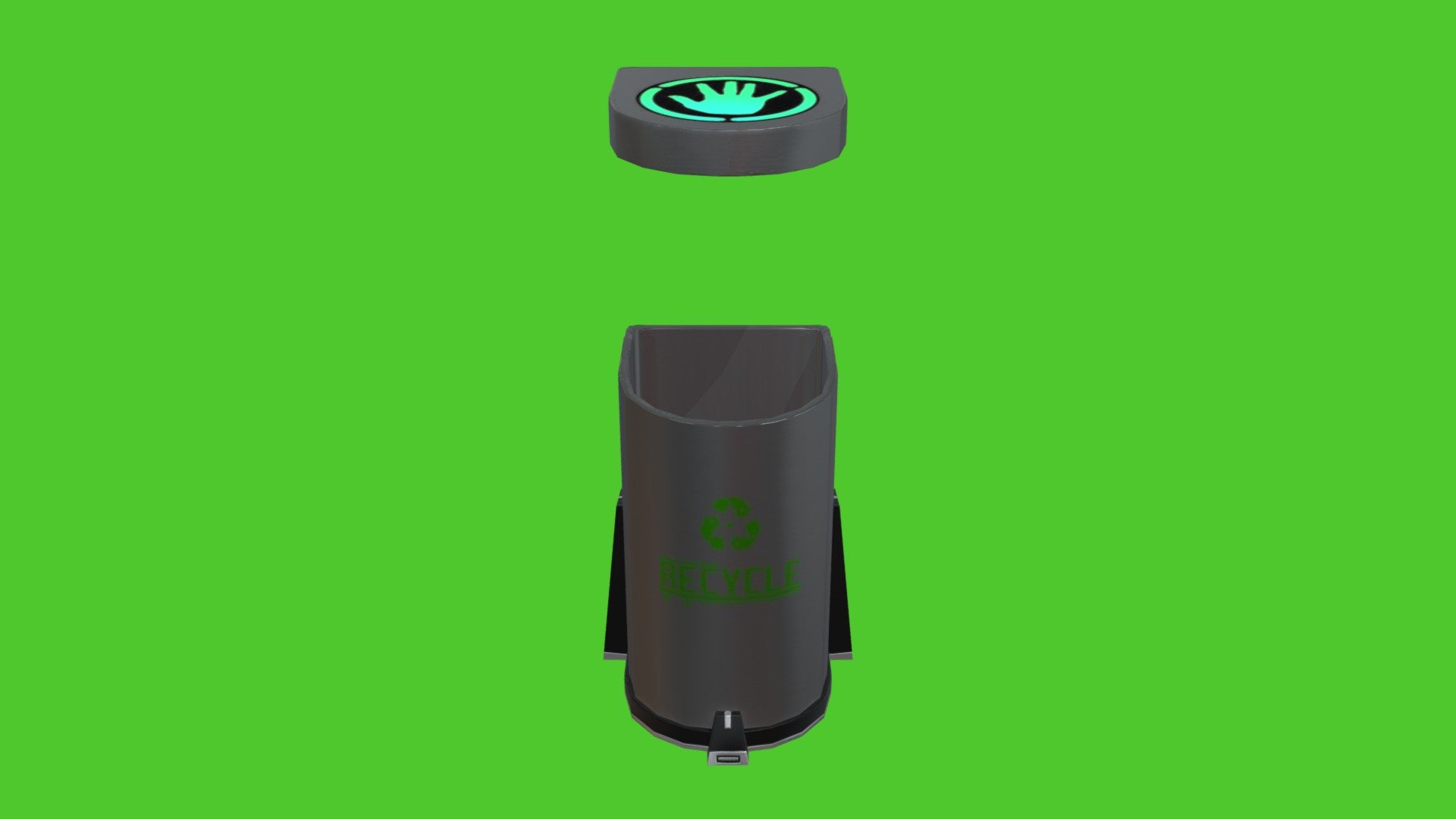 futuristic_trash_can - Download Free 3D model by helgmaz [418a519 ...