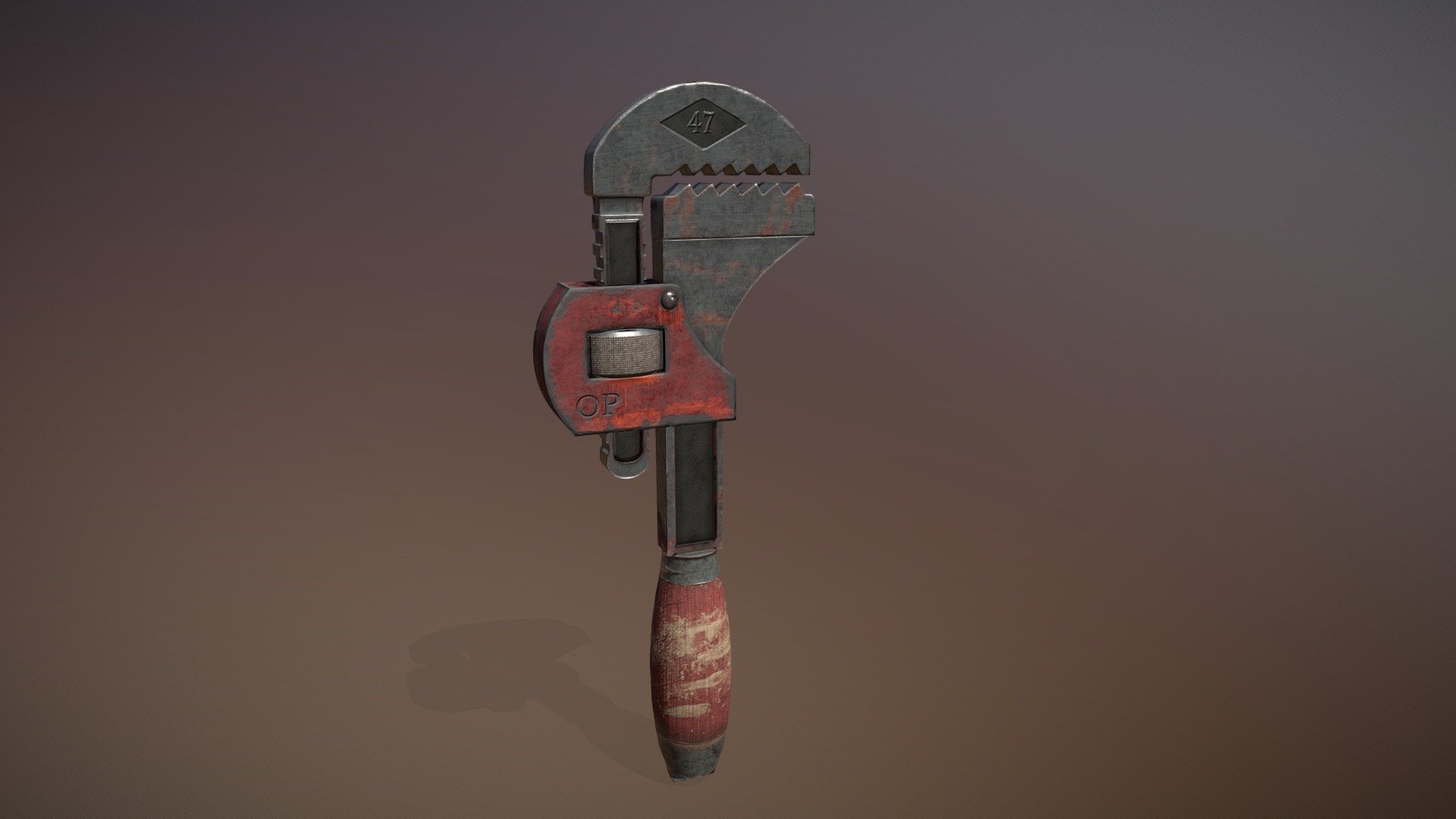 Rusty Pipe Wrench - 3D model by Om Patel (@omashvin2004) [418a908 ...