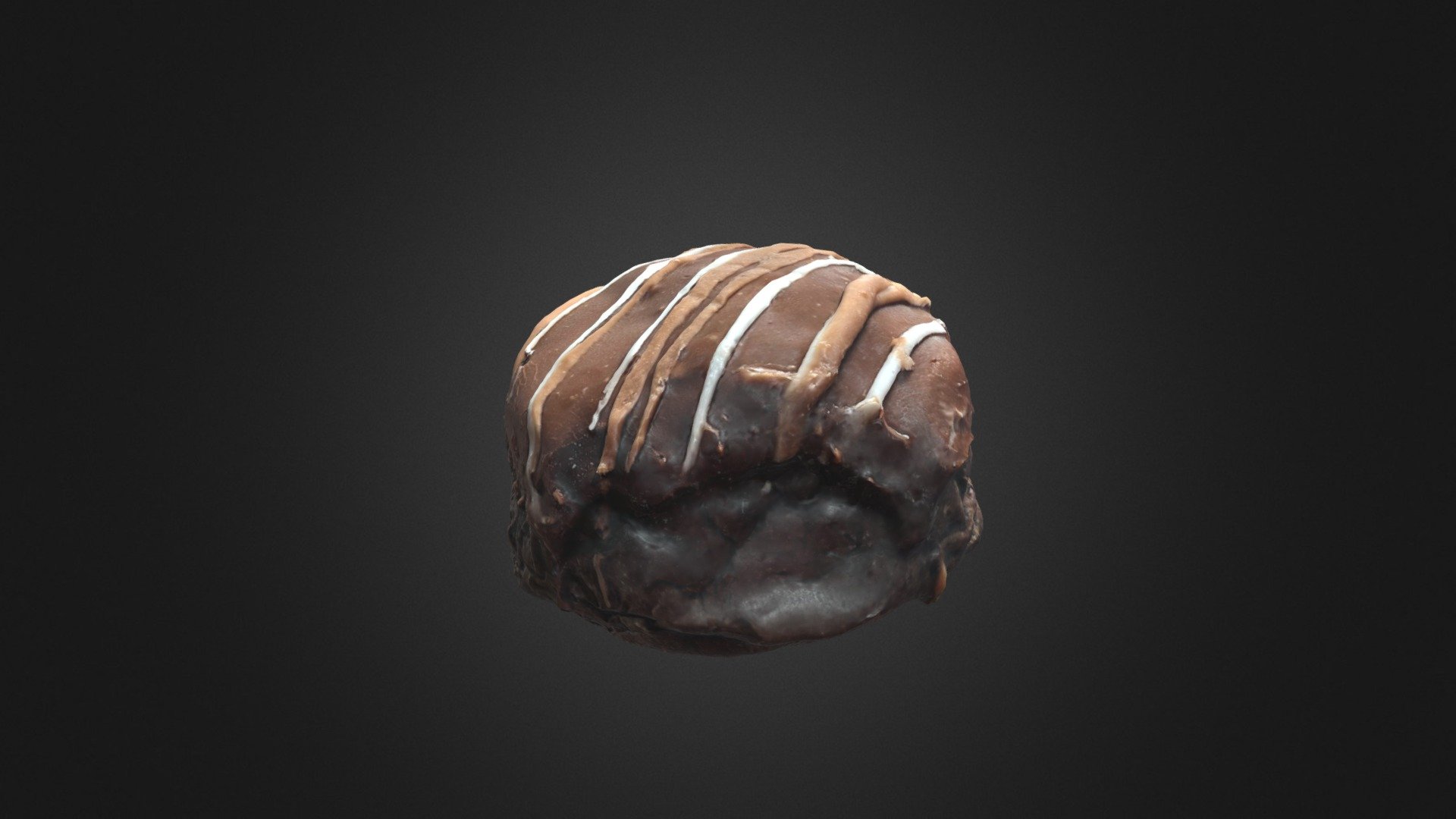 Chocolate Doughnut with Icing/frosting - Buy Royalty Free 3D model by ...