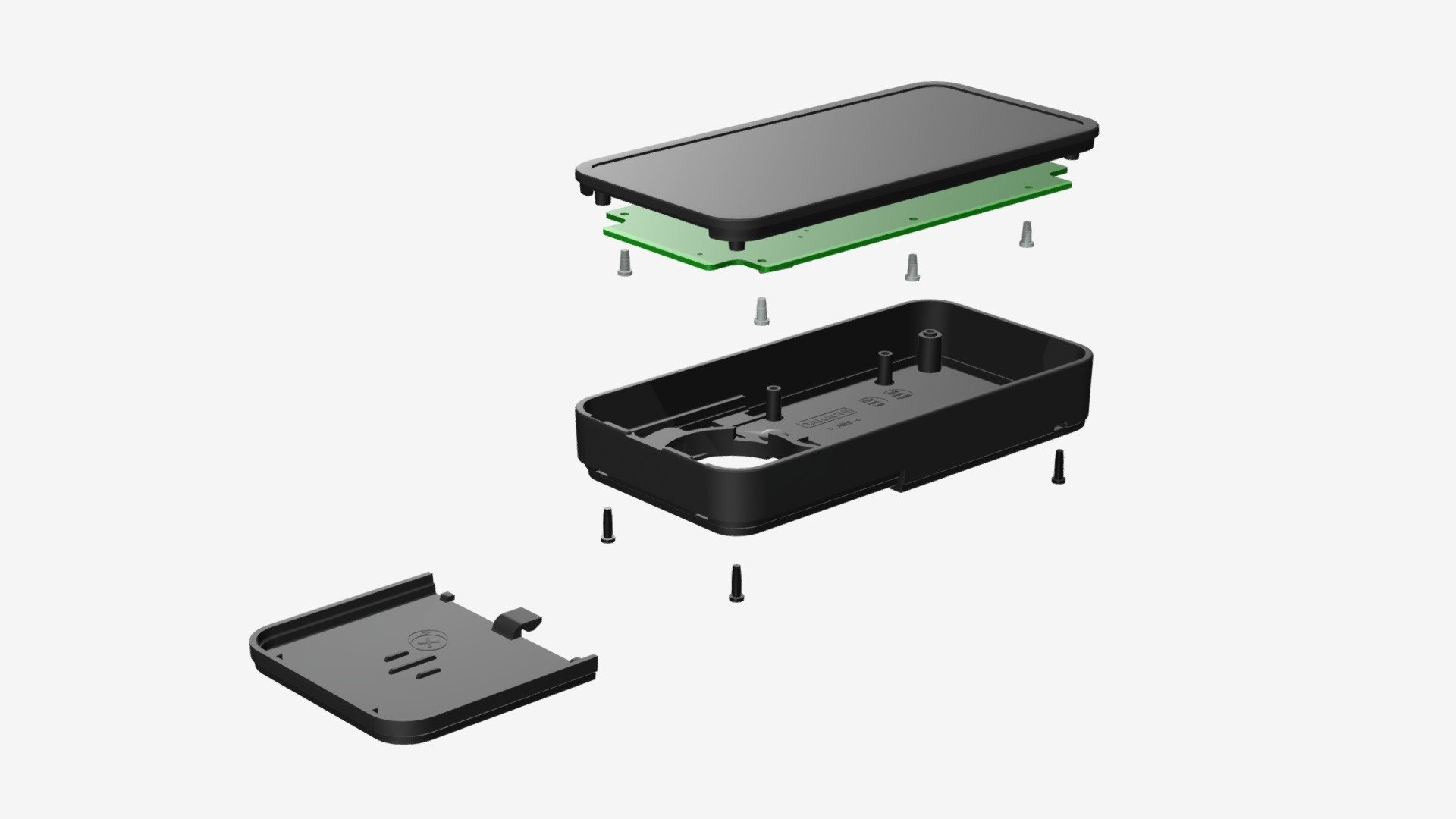Exploded view - CS100 (CR2477 battery type) - 3D model by takachitec5 ...