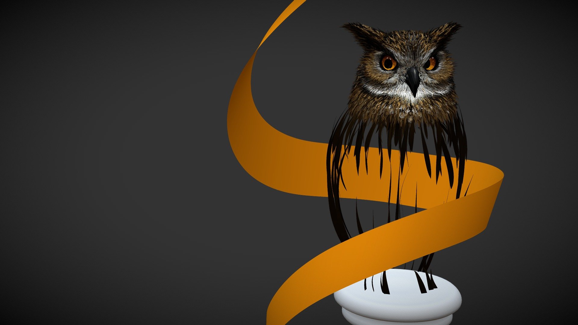 CoolPaintr VR eagle-owl - 3D model by hlebdonskov [418d4d2] - Sketchfab