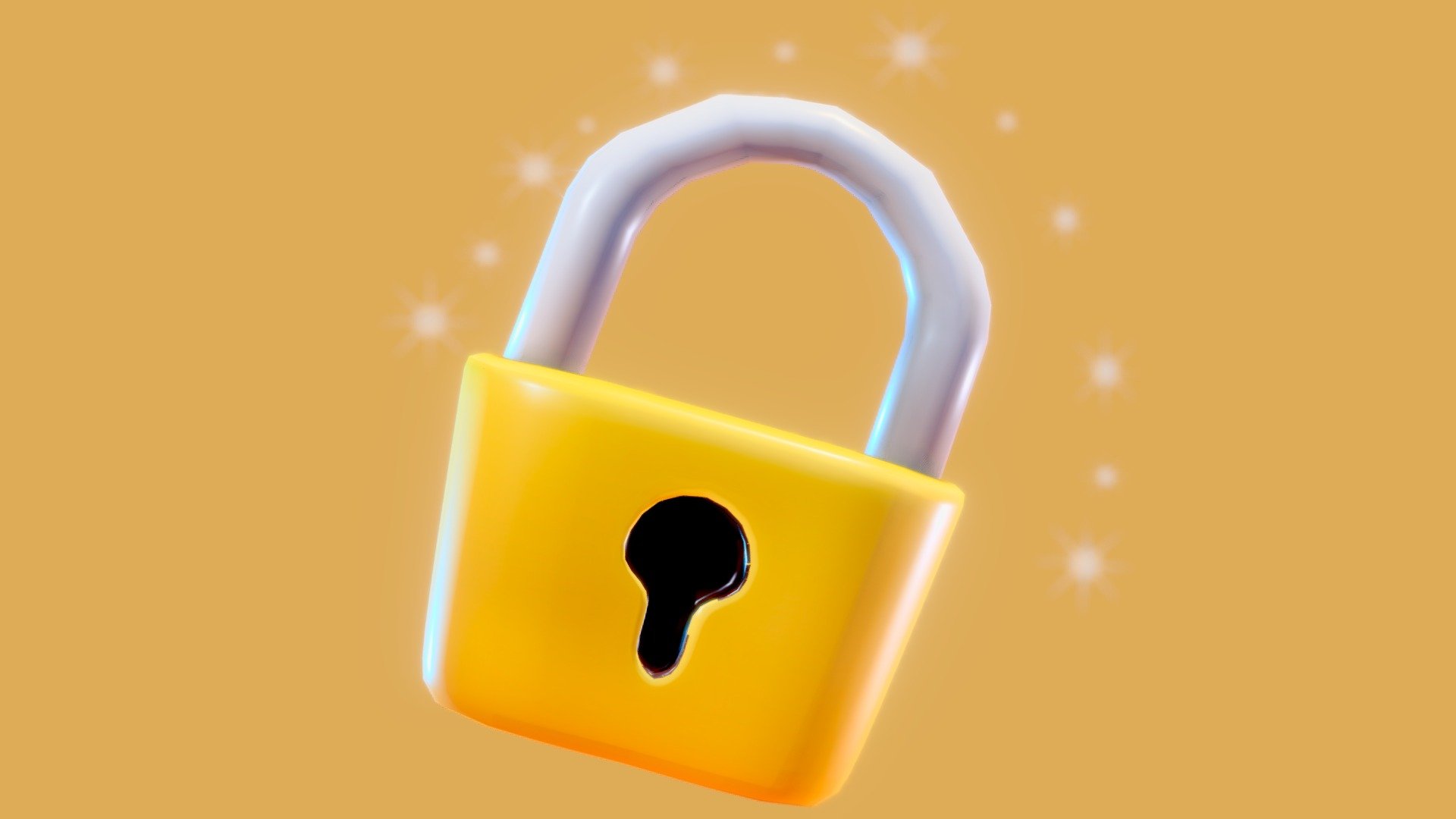 Low poly - Stylized Game Items - Padlock - Buy Royalty Free 3D model by ...