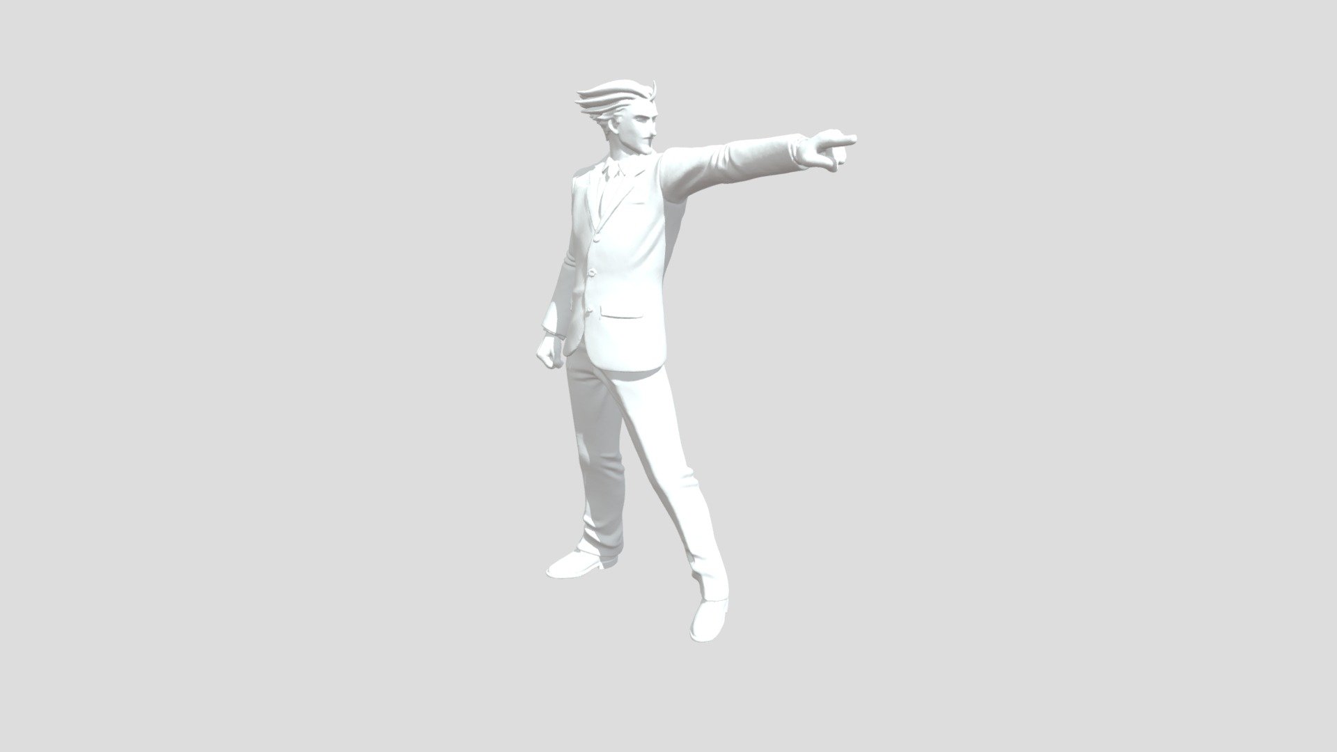Objection Pose (Phoenix Wright) - 3D model by gabeybabeyiv [41932cb ...