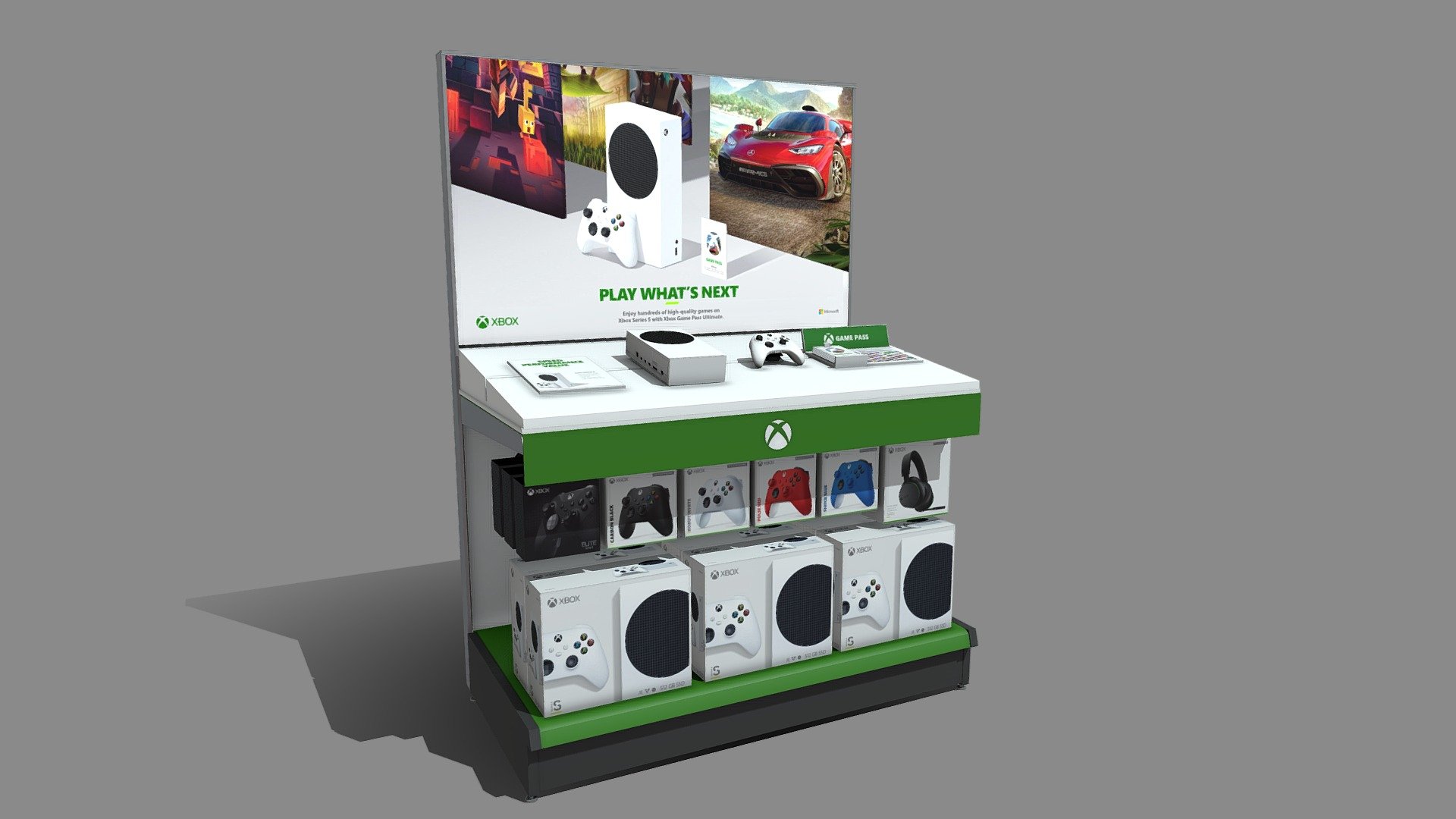 Xbox Endcap Display 02 - 3D model by mikeho3d [41990ce] - Sketchfab