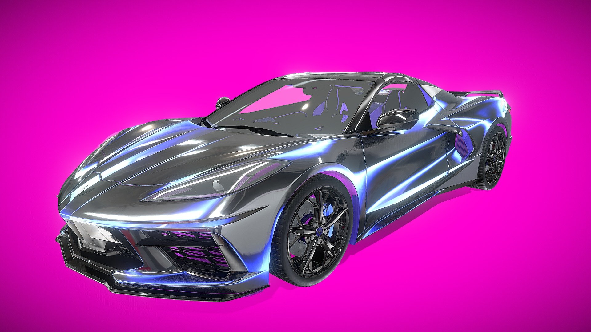 Corvette C8 (Convertible) - 3D model by bluoppVR [419946c] - Sketchfab