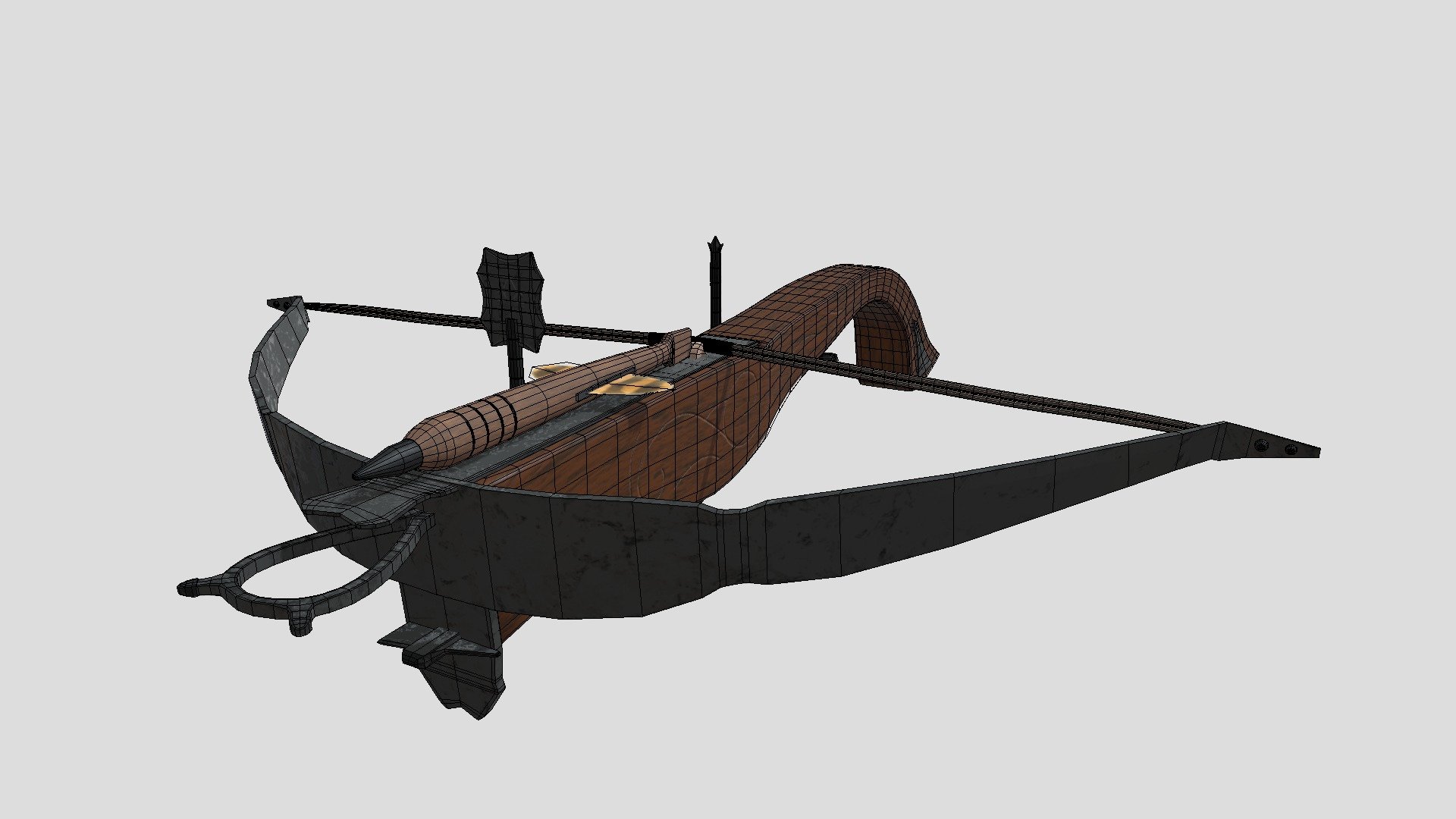 Medieval Crossbow - 3D model by Trung Quang Dang (@Trung-Dang) [4199a64] - Sketchfab
