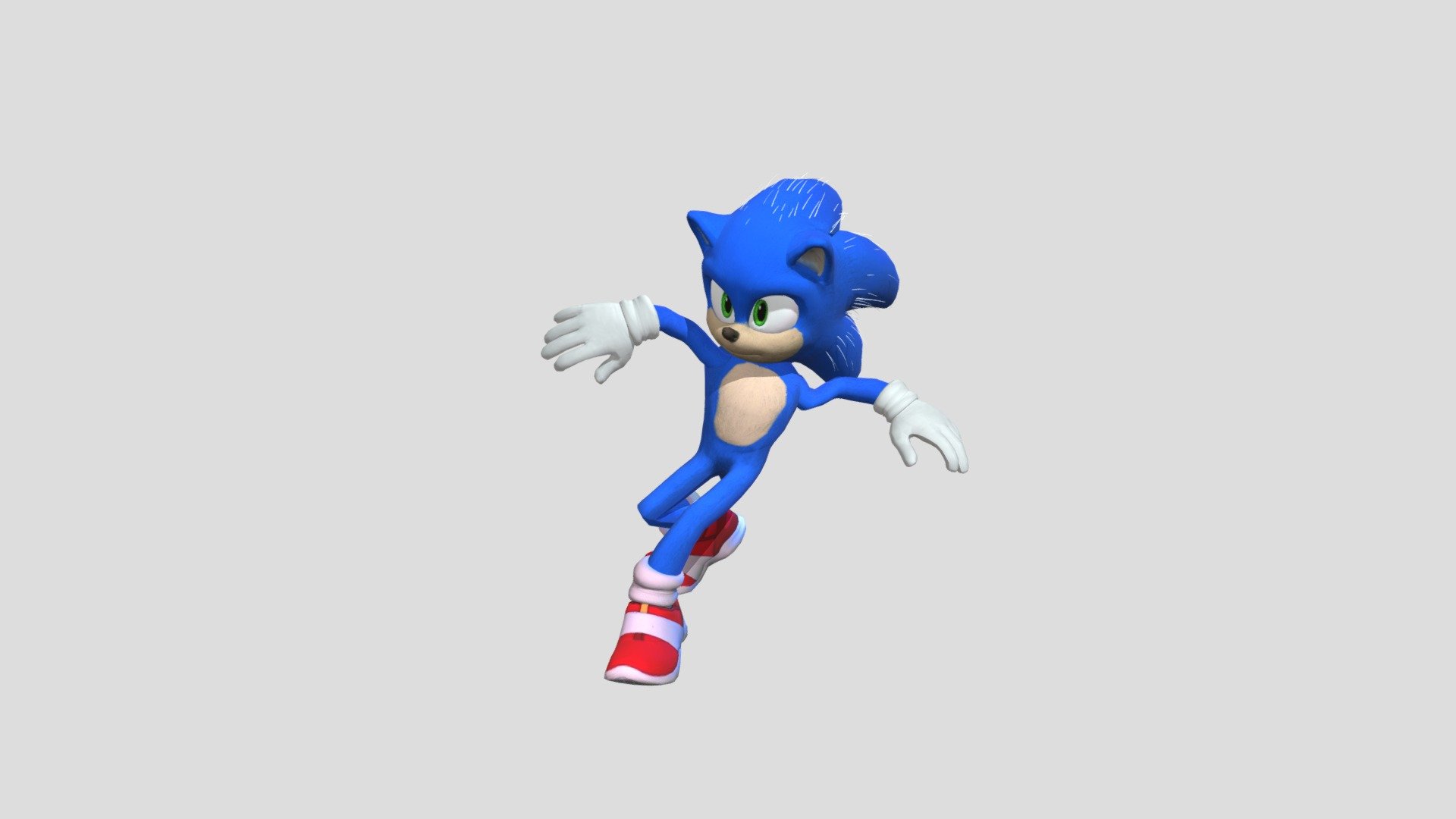 The_dancing_movie_sonic - 3D model by MattOlivia [419a34a] - Sketchfab