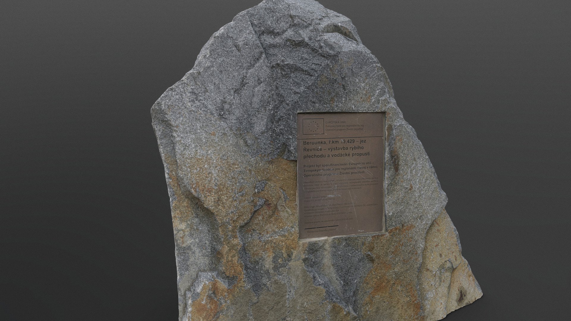 Funding plaque stone - Buy Royalty Free 3D model by axonite [419bf2f ...