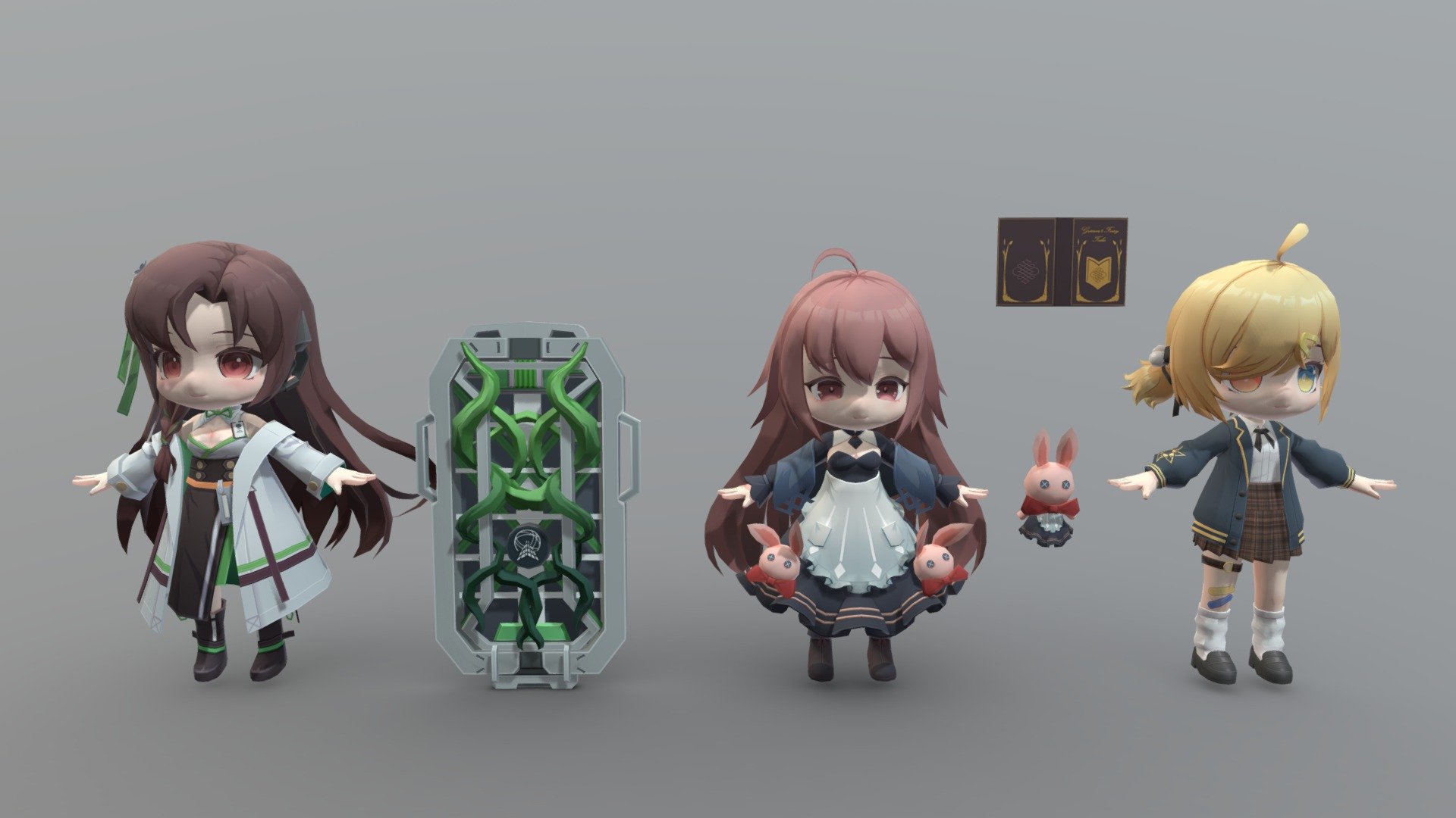 Chibi character - Download Free 3D model by jichen66666 [419db1c ...