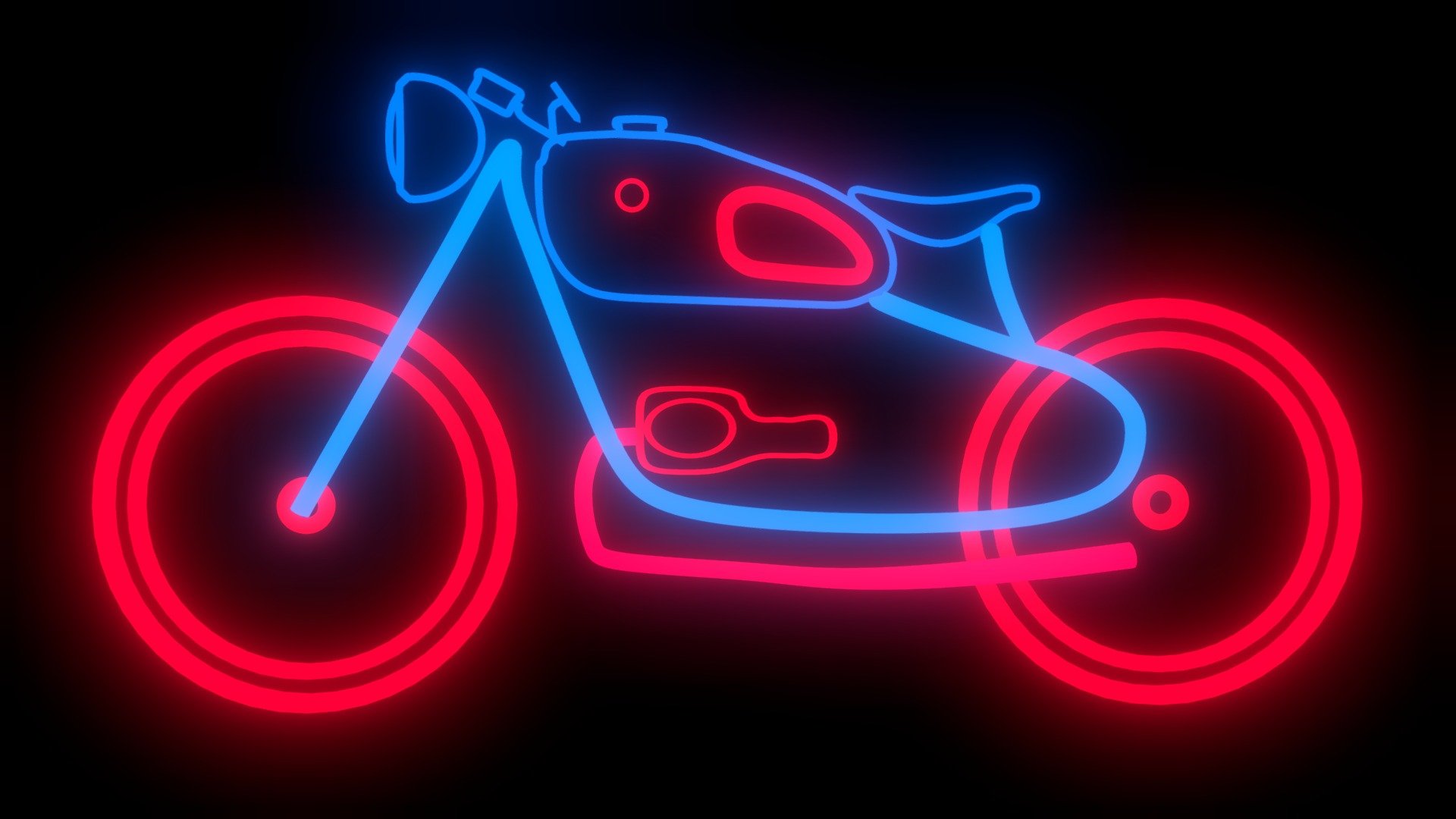 Bullet Neon Sign | Motorbike Neon Sign Board - Download Free 3D model ...