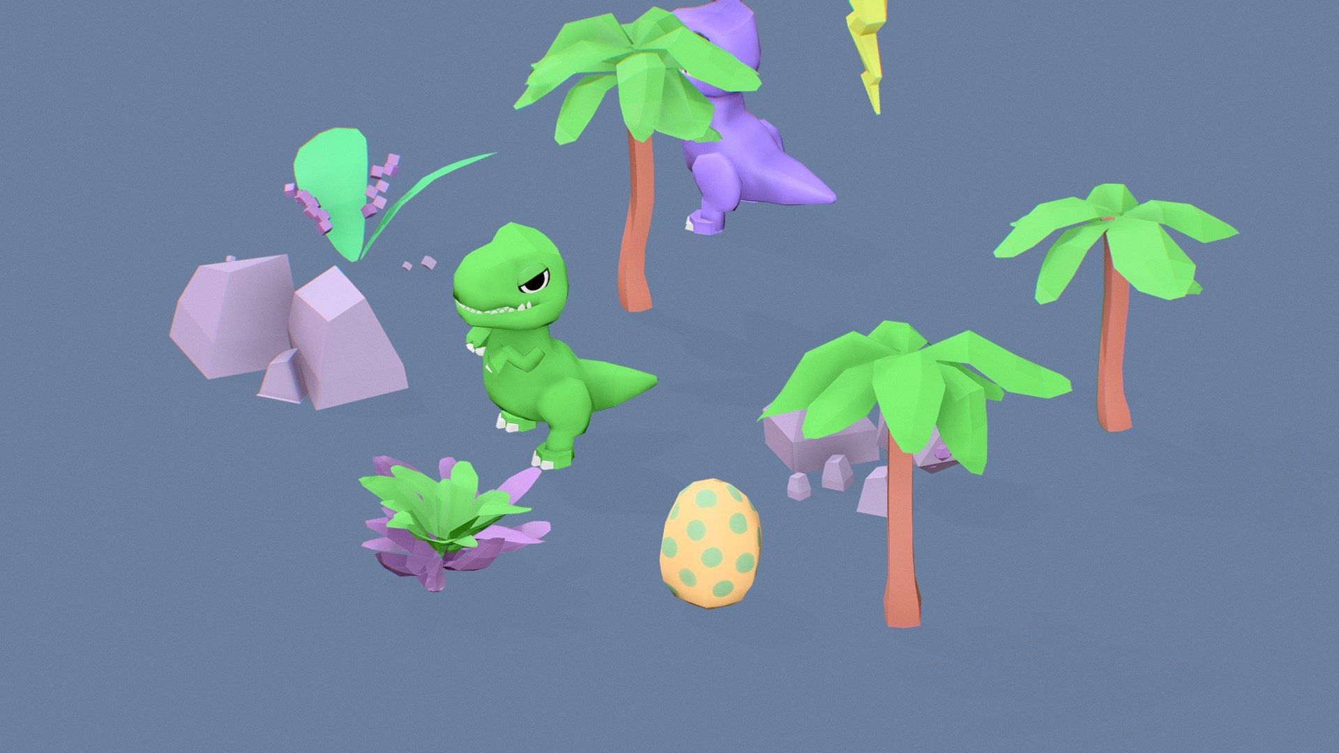 Dinosaur GameJam Assets - Download Free 3D model by KatyHackers ...
