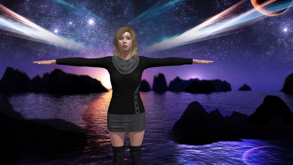 lovely-girl - A 3D model collection by VR-MANIA - Sketchfab