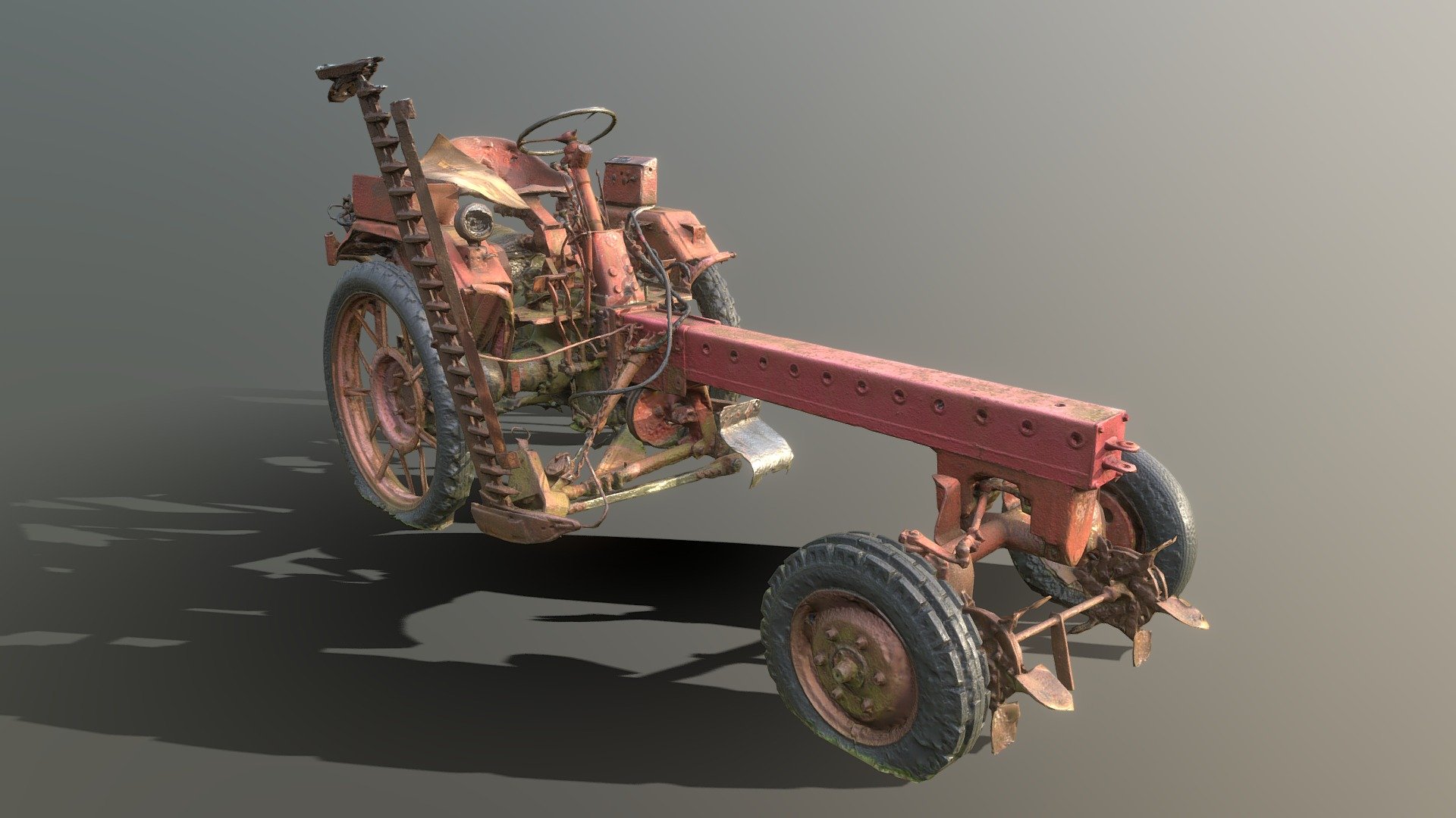Old Agricultural Trimming Machine [PBR textured] - Buy Royalty Free 3D ...