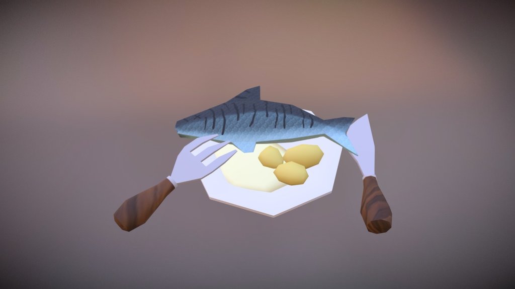 Dinner Set (Game Asset) - 3D model by Alkymist [41a3676] - Sketchfab