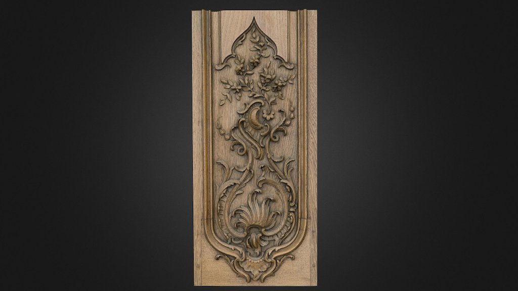 Sculpted Wood Panel - Download Free 3D model by Benoît Rogez ...