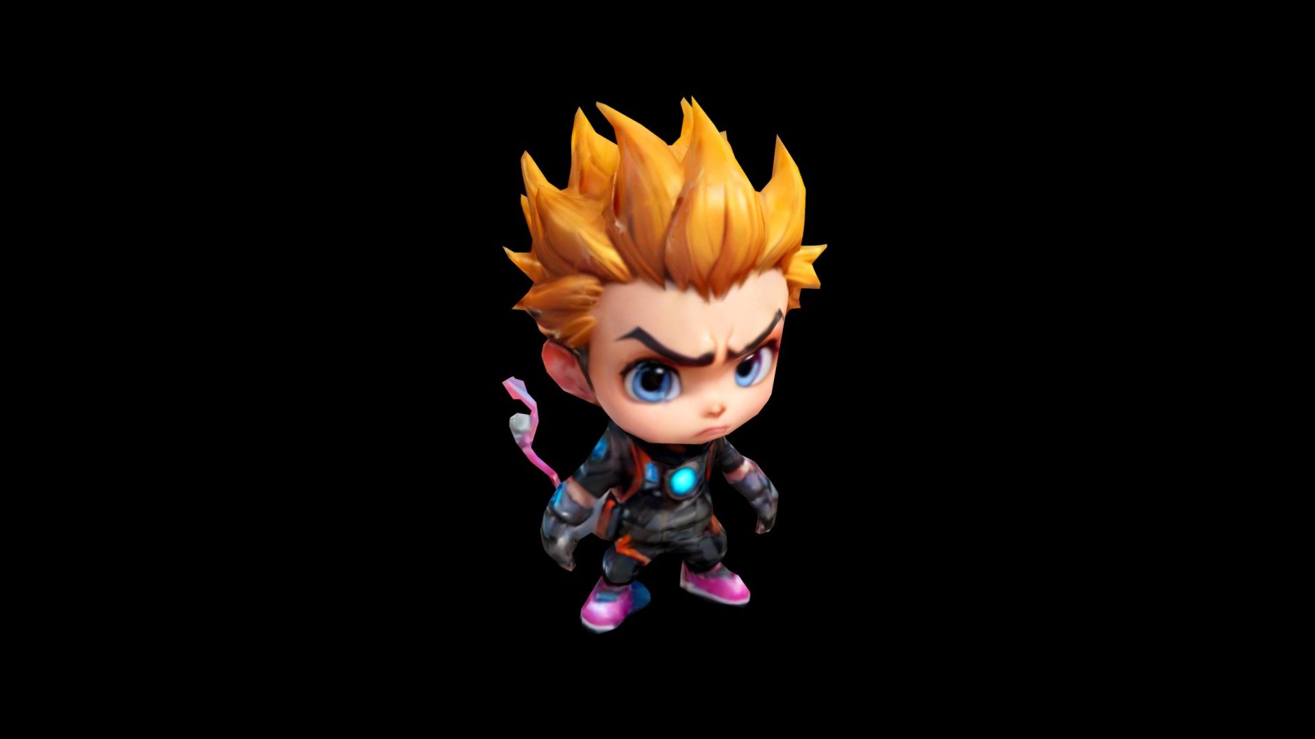 The Angry Boy Protagonist from an Anime The illu - Download Free 3D ...