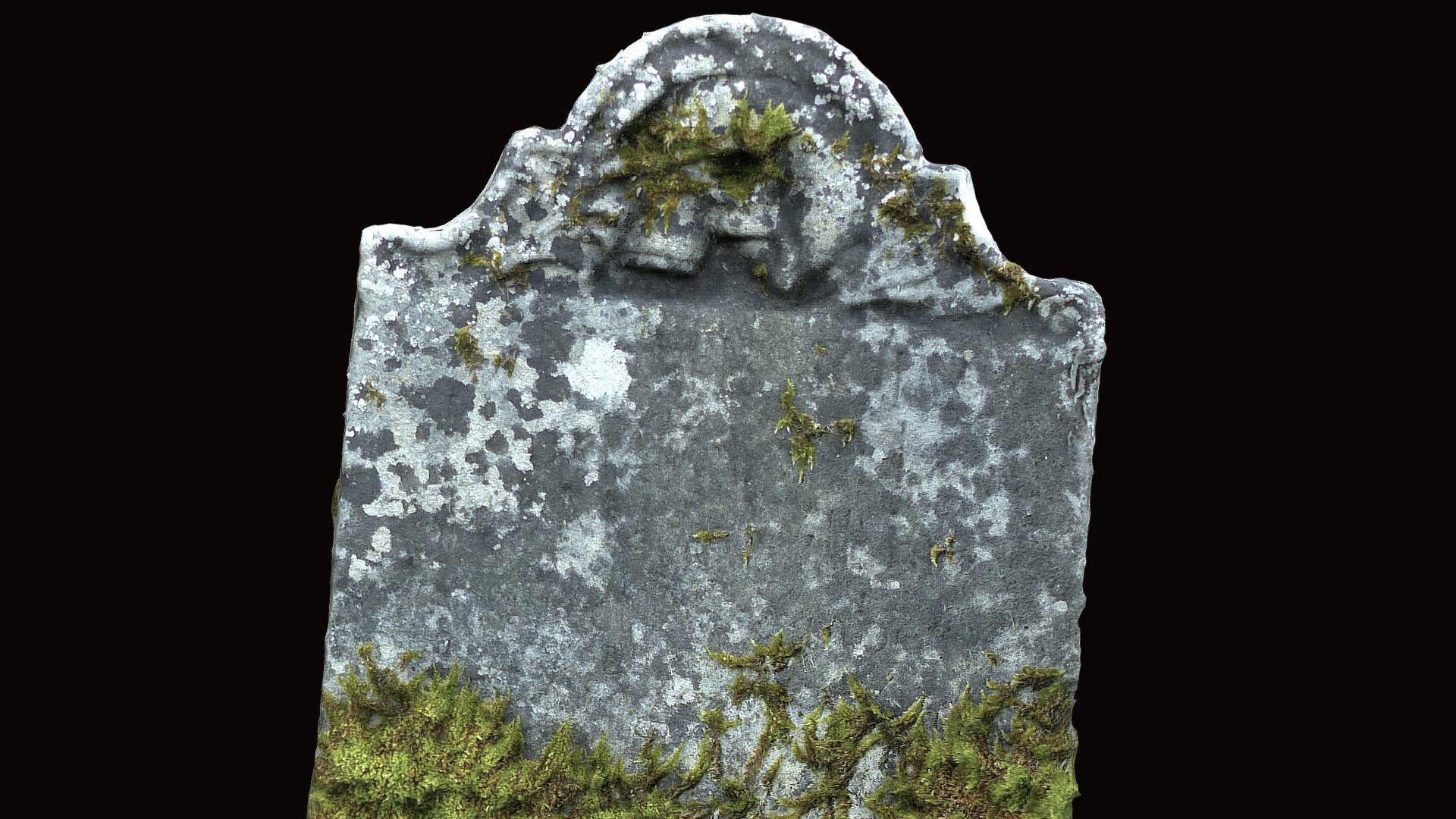 Moss covered skull gravestone, Boxgrove - 3D model by Kenneth Lymer ...