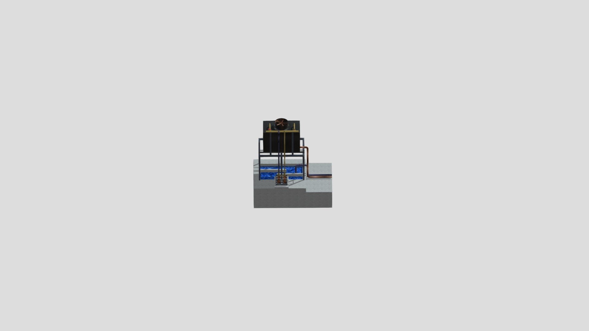 Cooling Tower System Sample - Download Free 3D model by geppettomaster ...