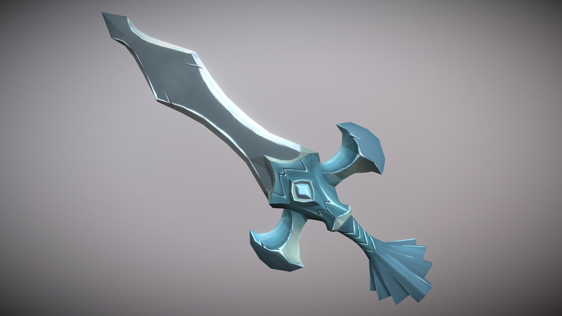 Aquamarine Sword - Download Free 3D model by Fridge (@youssefdarwish01 ...
